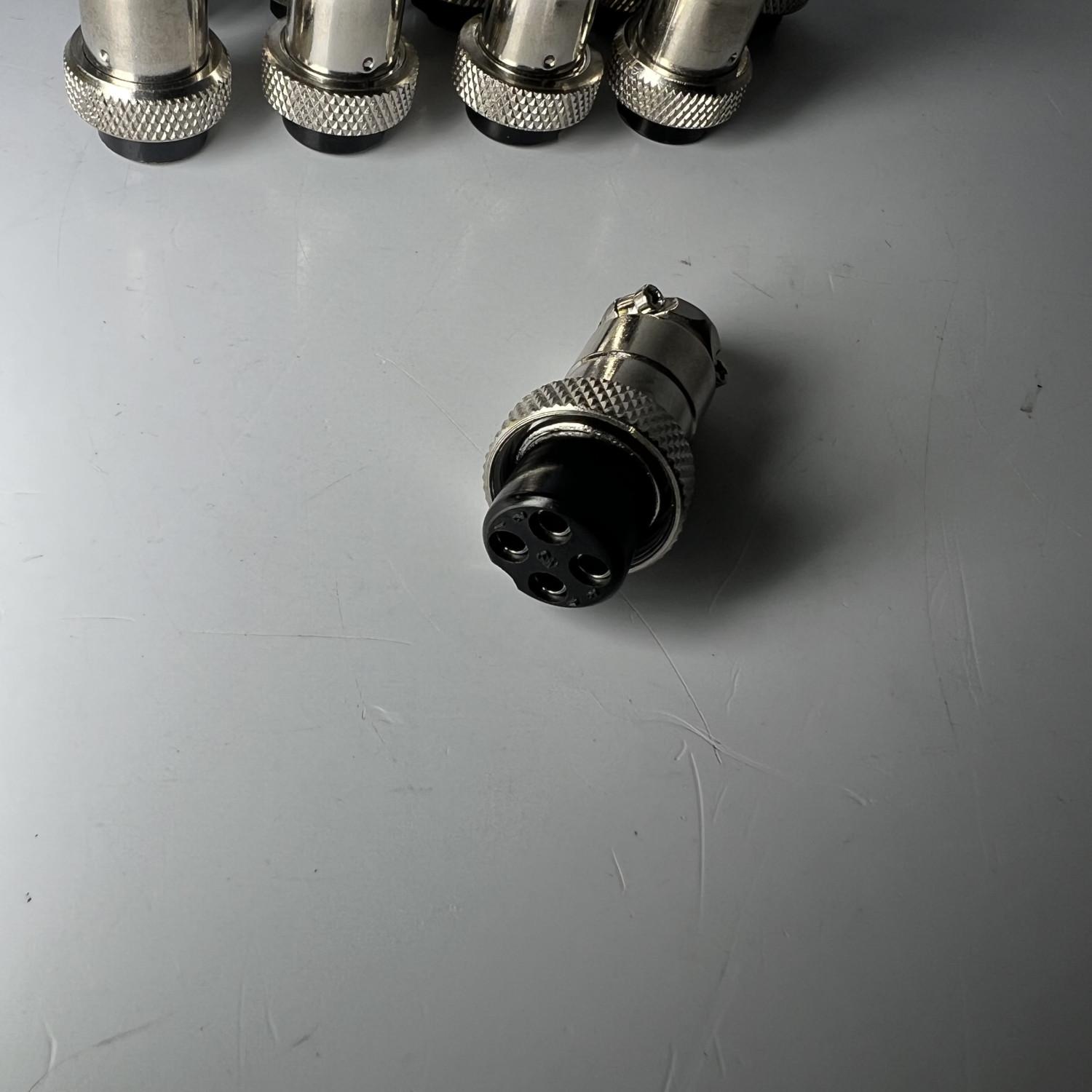 4 Pin 10 LOT Fuji Female Cut-Off Plugs Connector f/CB HAM Radio Old ...