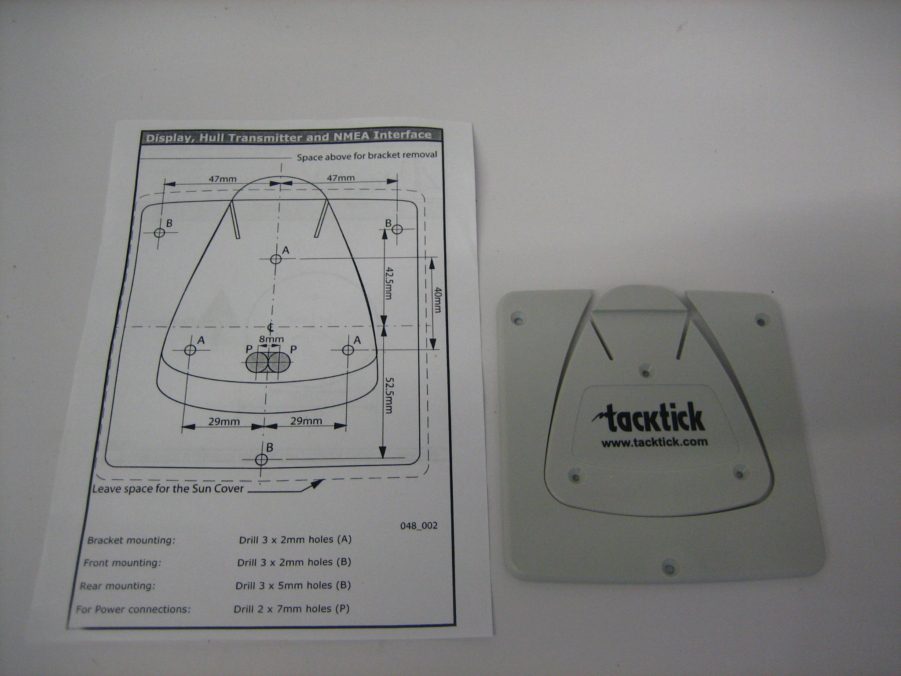 Raymarine Tacktick Micronet TA115 Cradle & Dovetail Bracket Kit - White ...