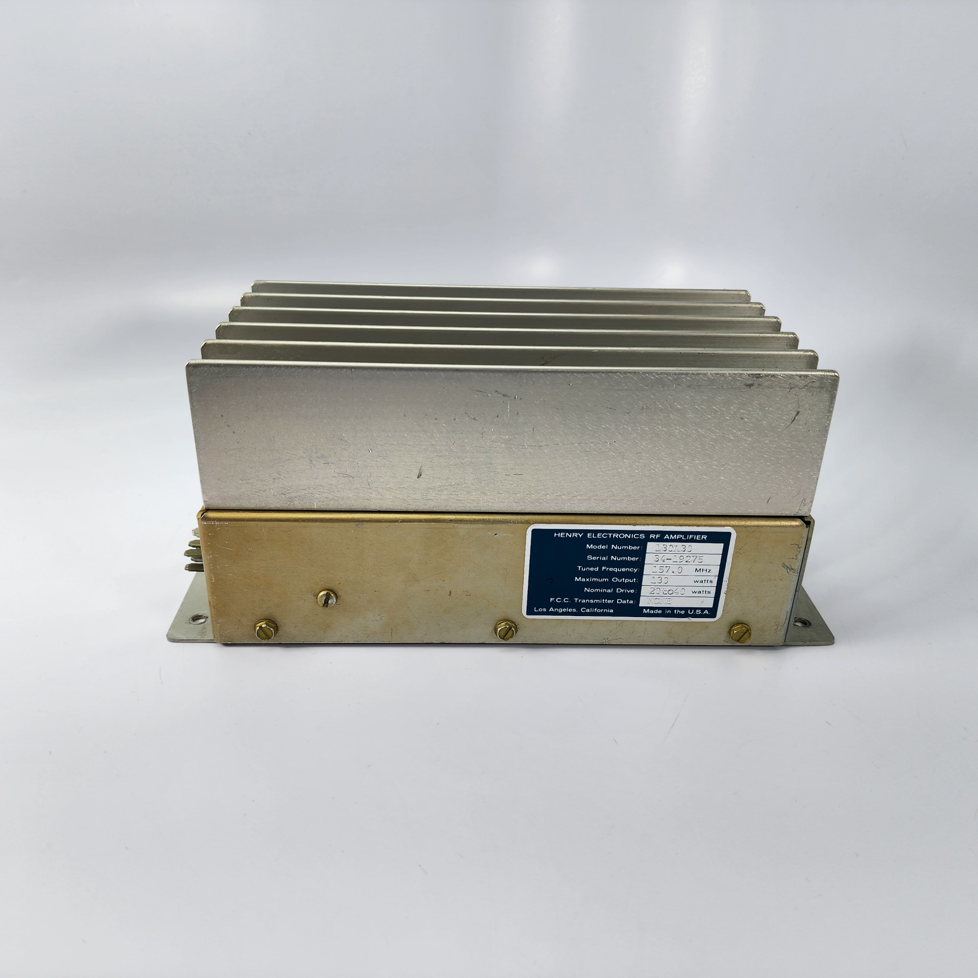 Henry Electronics VHF RF Power Amplifier 130A30 - 157 MHz 130W - FOR ...