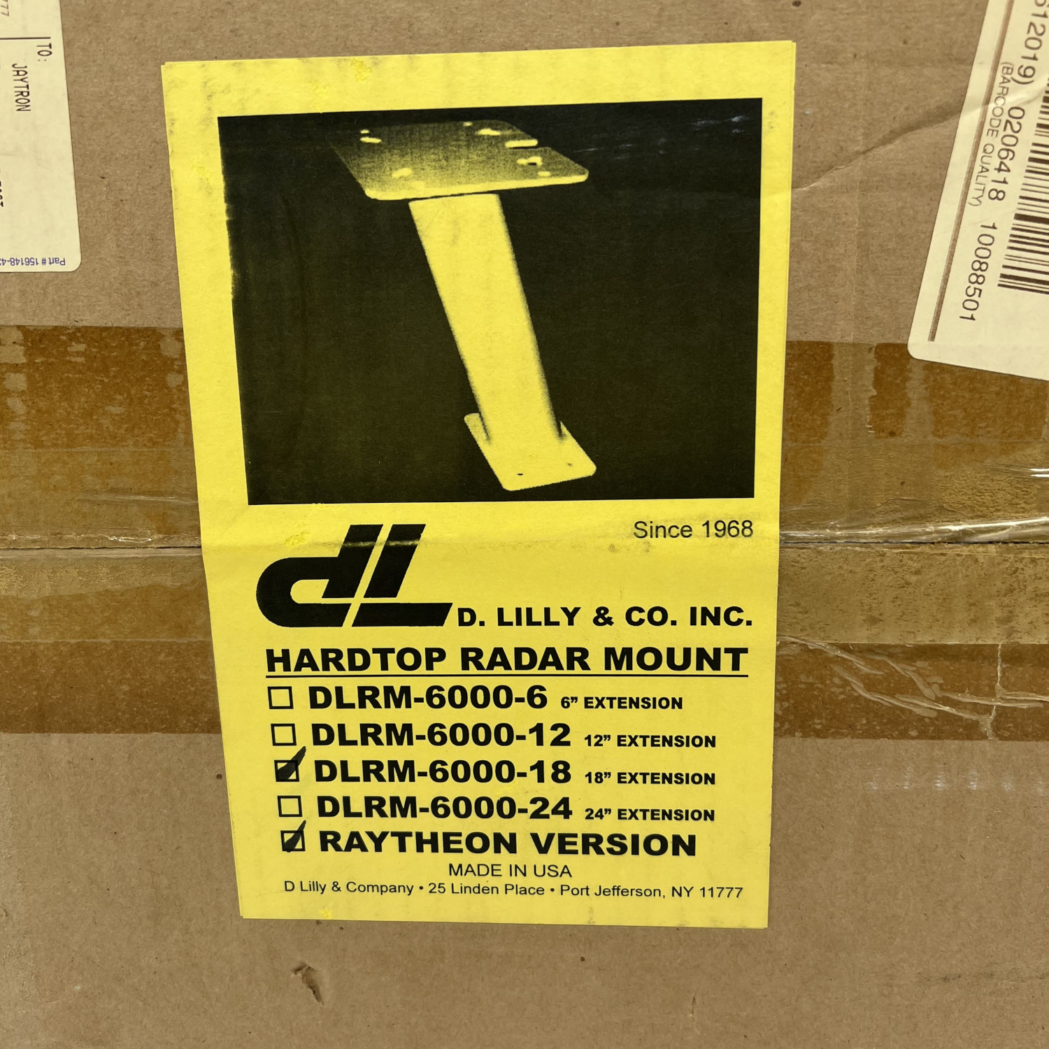 D LILLY DLRM-6000-18R 18" Rise Raytheon Radar Mount * NEW * - Max ...