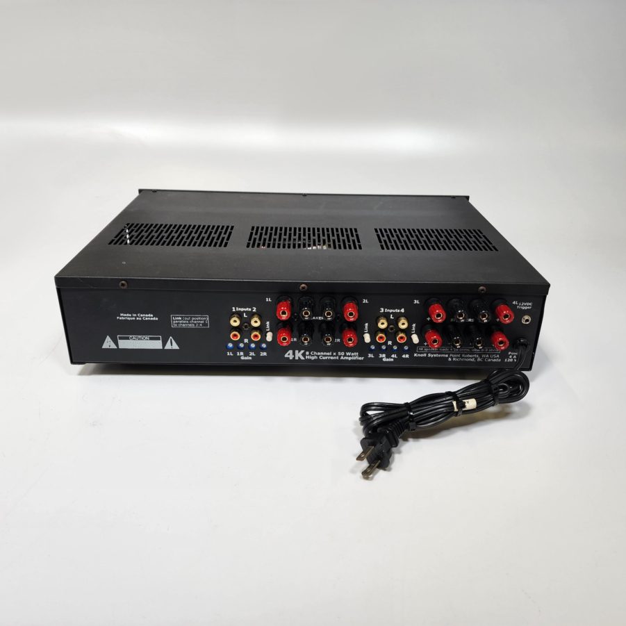 Knoll Systems 4K 8-Channel x 50 Watt High Current Amplifier - TESTED ...