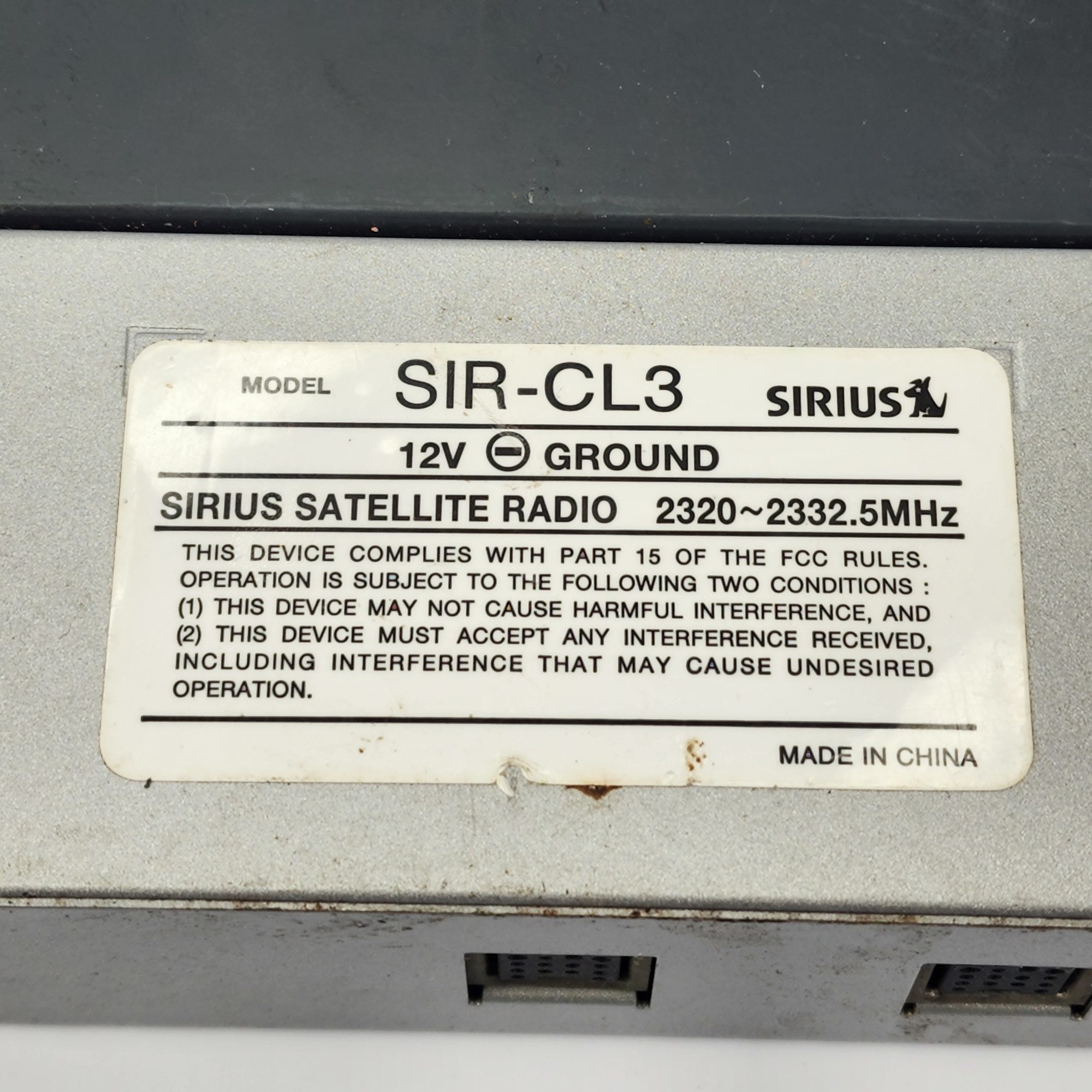 Sirius - SIR-CL3 Sirius Satellite Radio Tuner for Clarion In-Dash ...