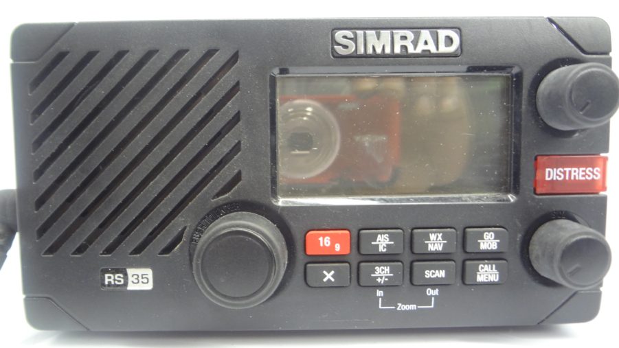 Simrad RS35 Submersible Marine VHF Radio Transceiver Unit with Hand Mic ...