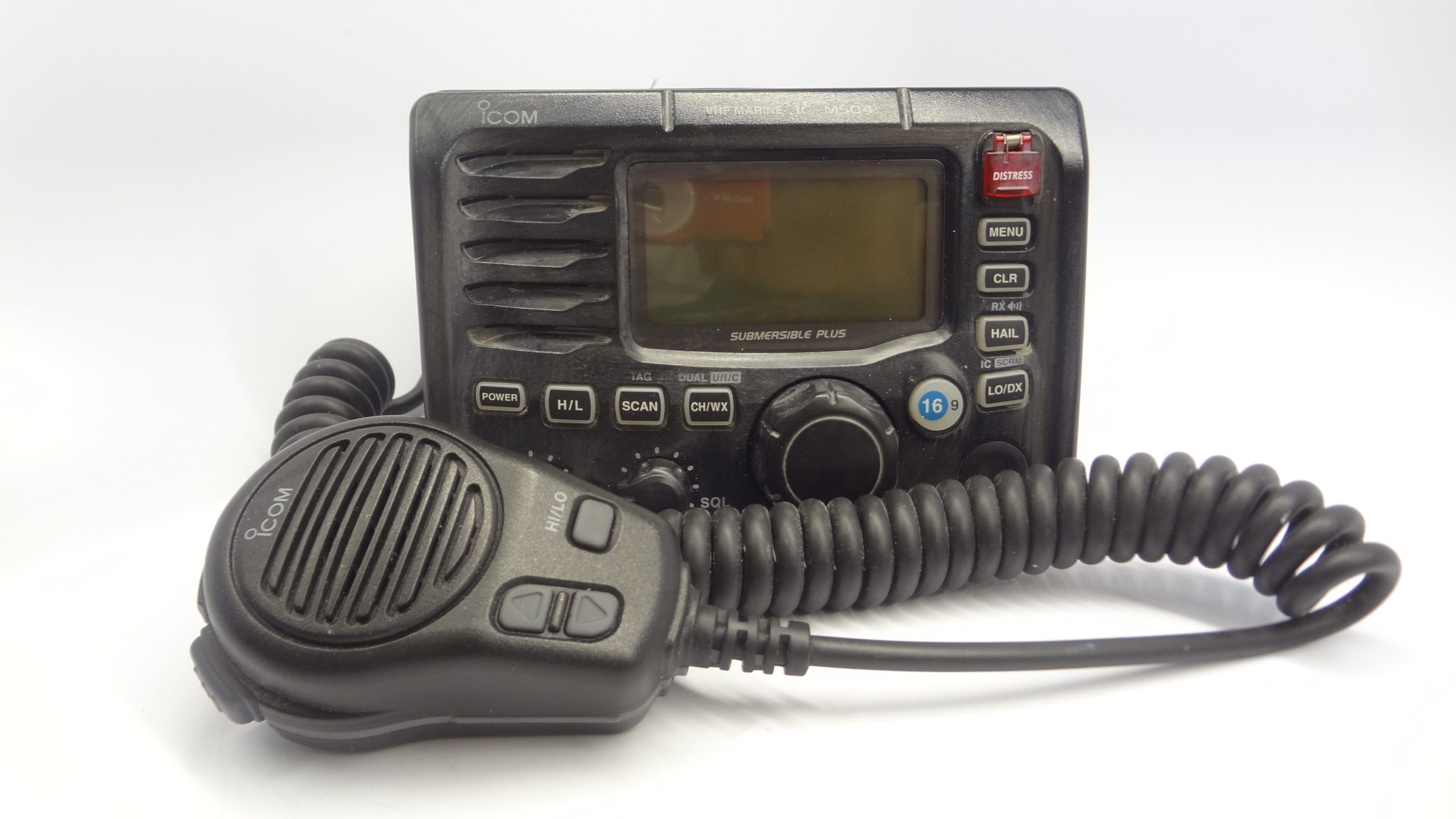Icom IC-M504 Submersible Marine Fixed Mount VHF Radio Transceiver Unit ...