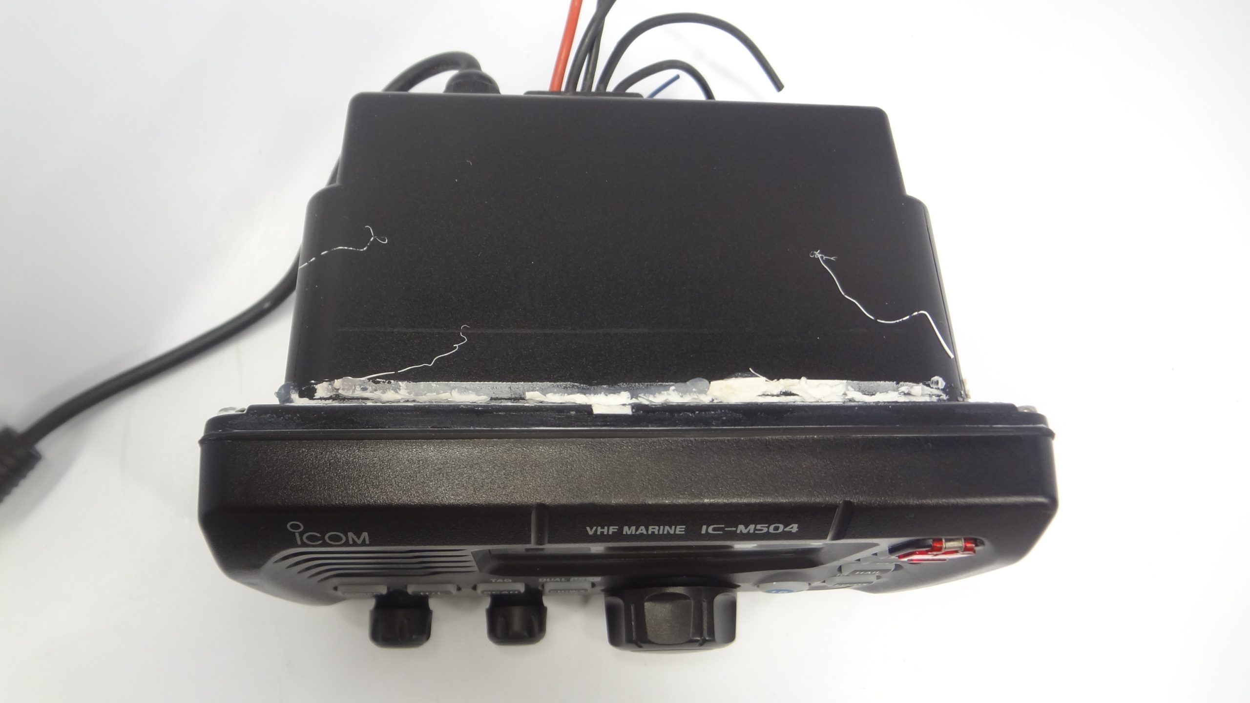 Icom IC-M504 Submersible Marine Fixed Mount VHF Radio Transceiver Unit ...