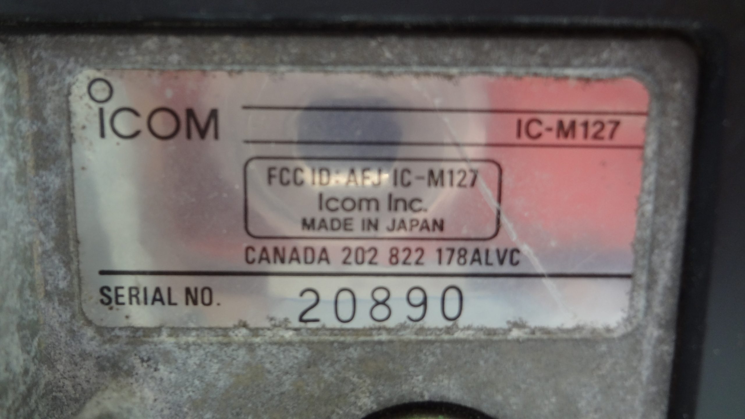 Icom IC-M127 Marine VHF/FM Radio Transceiver Unit w/ Hand Mic! - Max ...