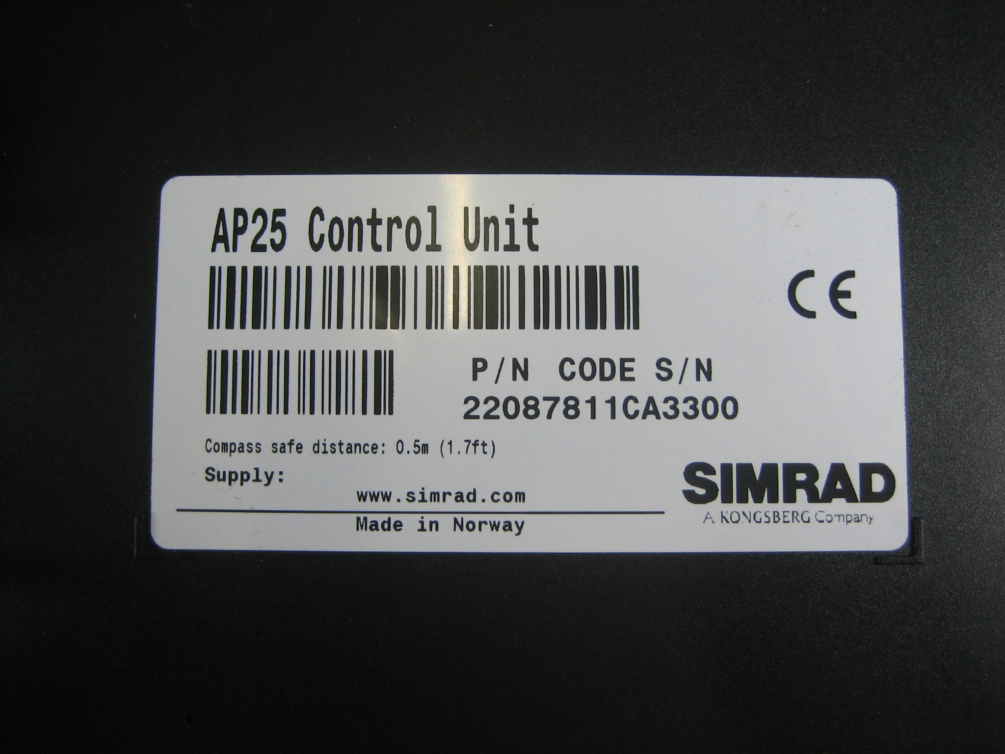 Simrad-AP25 Autopilot Control Head//22087811//Great Cond-90 Day Warr ...
