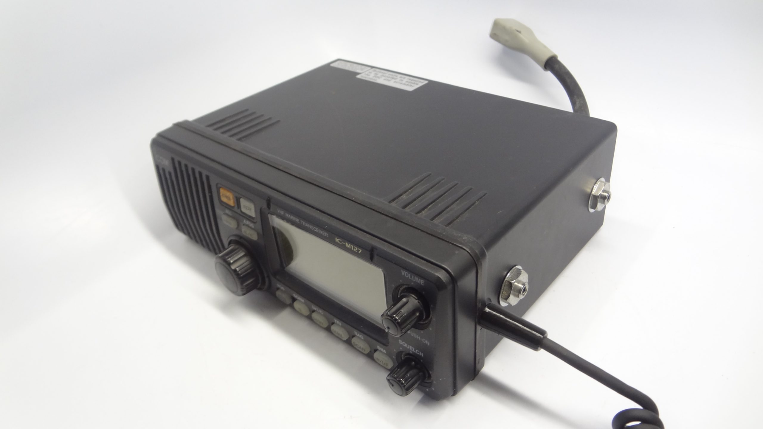 Icom IC-M127 Marine VHF/FM Radio Transceiver Unit w/ Hand Mic** - Max ...