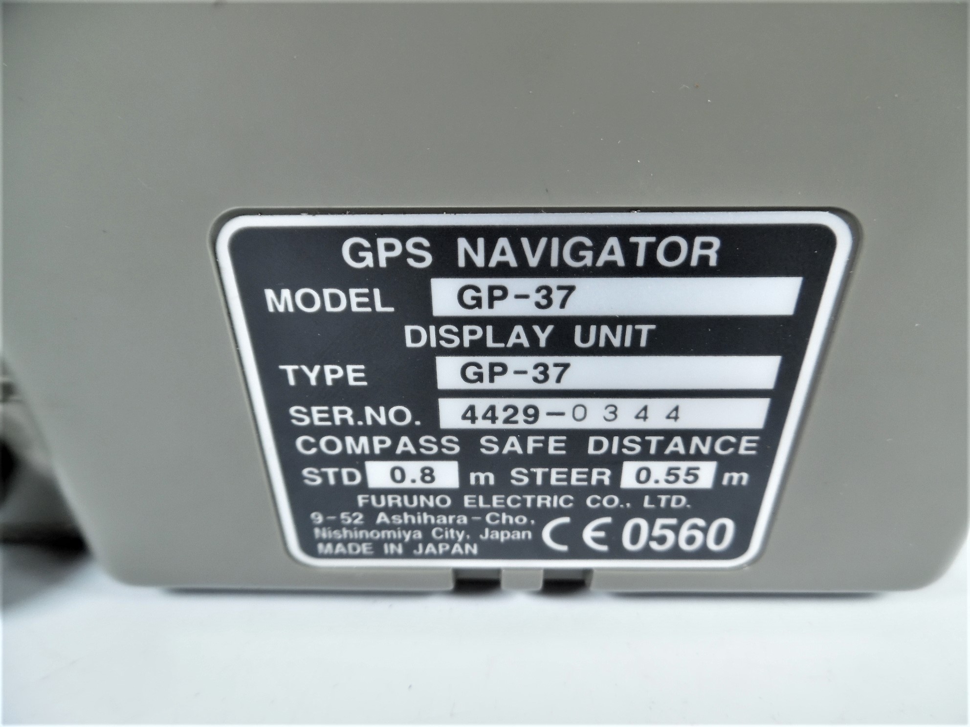 Furuno GP-37 DGPS GPS WAAS 3.5" LCD Navigator Display *FULLY TESTED ...
