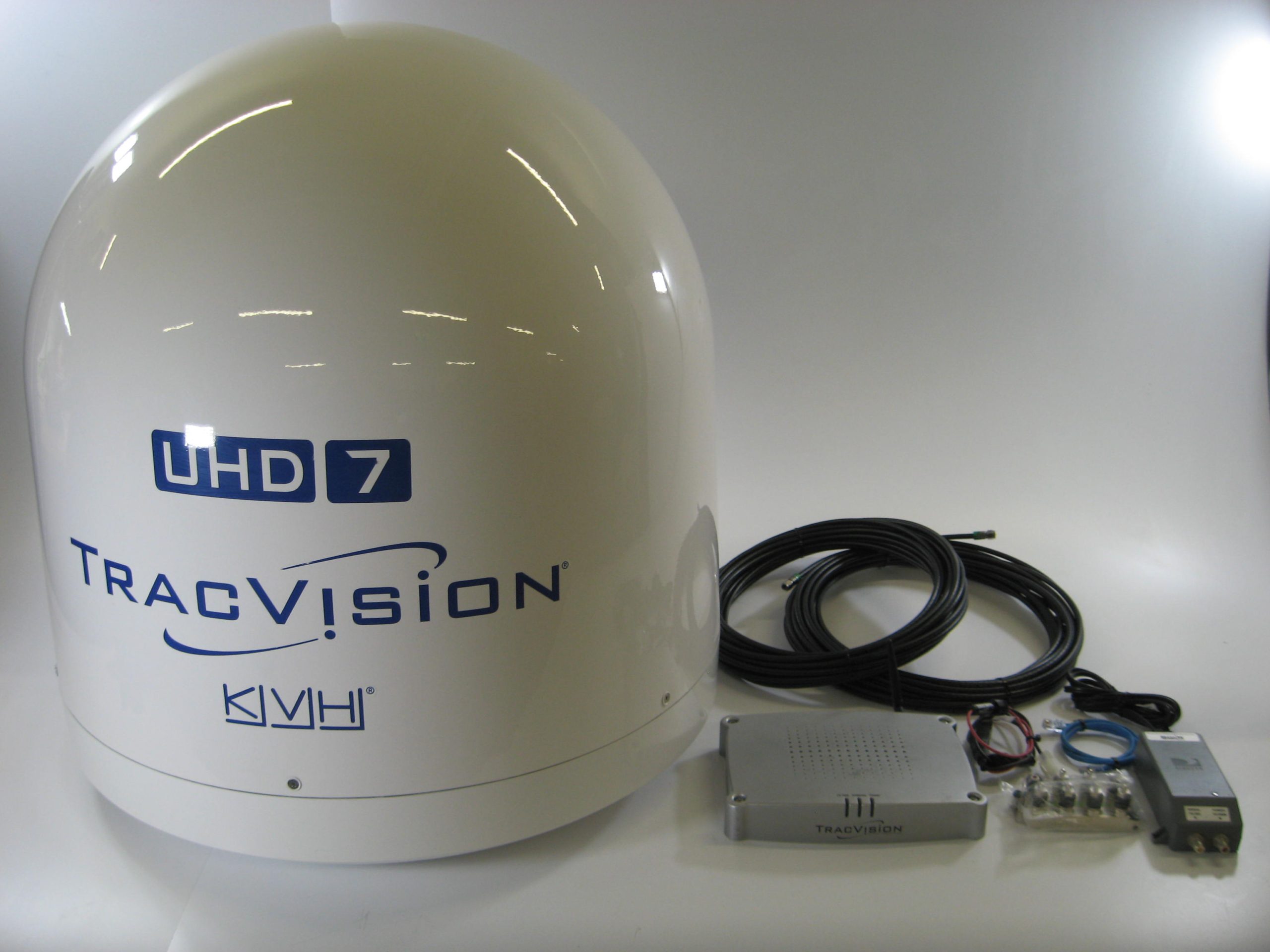 KVH Tracvision UHD 7 Complete Working for DirecTV HD and UHD Tested!! W ...