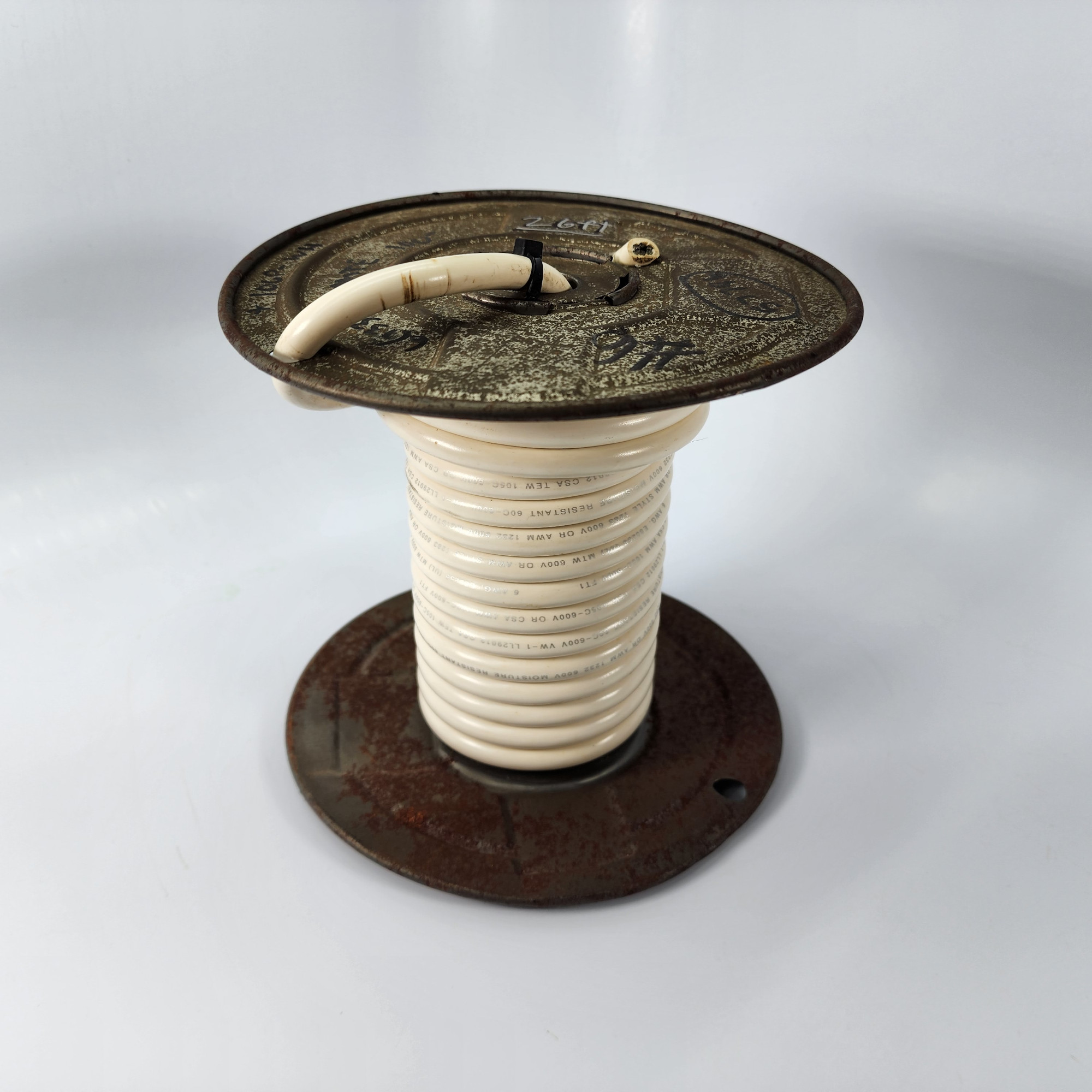 White E80256 6AWG Tinned Copper PVC MTW 600V OR AWM Style 1283 600V- 26ft Spool - Max Marine ...