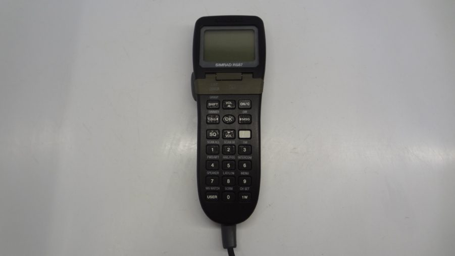 SIMRAD RS87 AHS87 Marine VHF Radio Handset Re-Built Cable Tested ...
