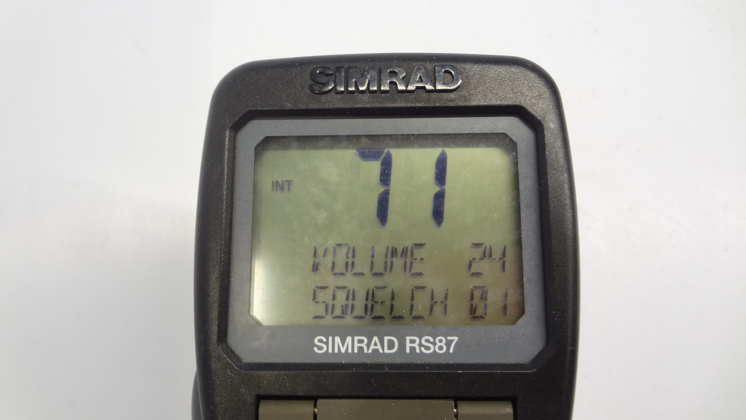 SIMRAD RS87 AHS87 Marine VHF Radio Handset Re-Built Cable Tested ...