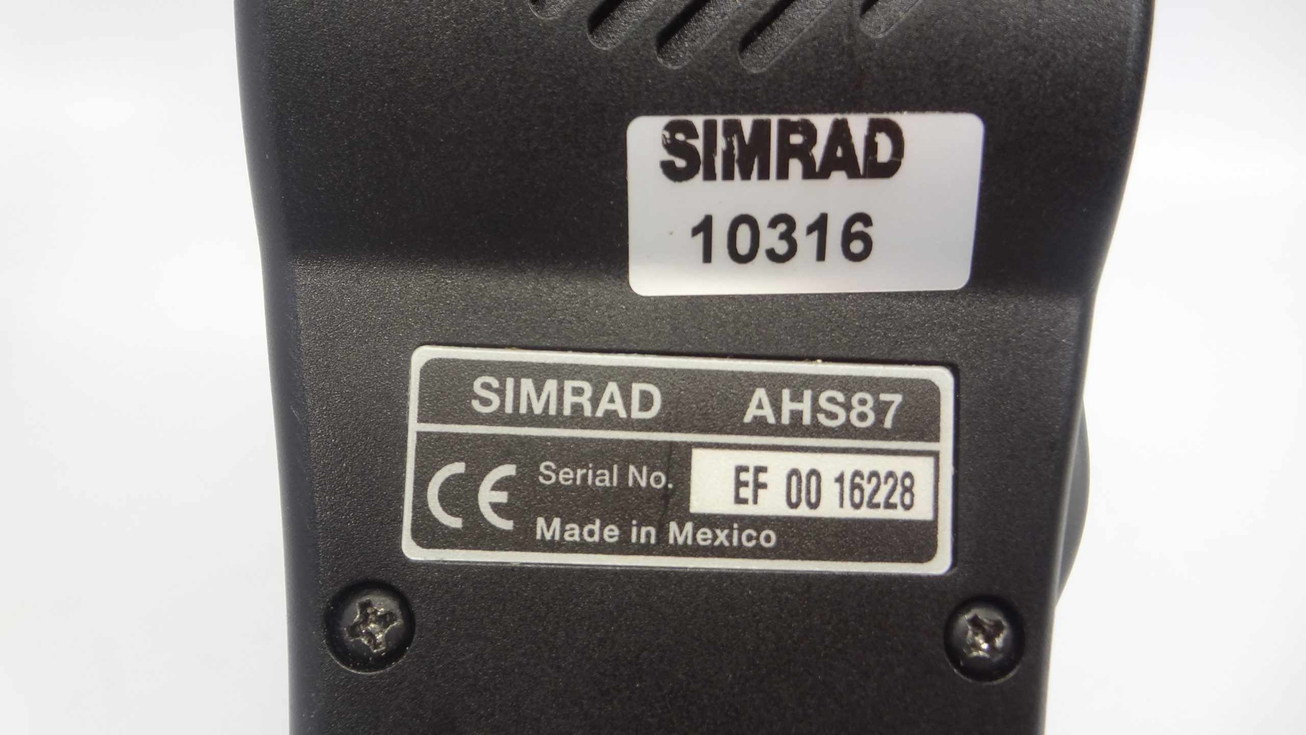 SIMRAD RS87 AHS87 Marine VHF Radio Handset Re-Built Cable Tested ...