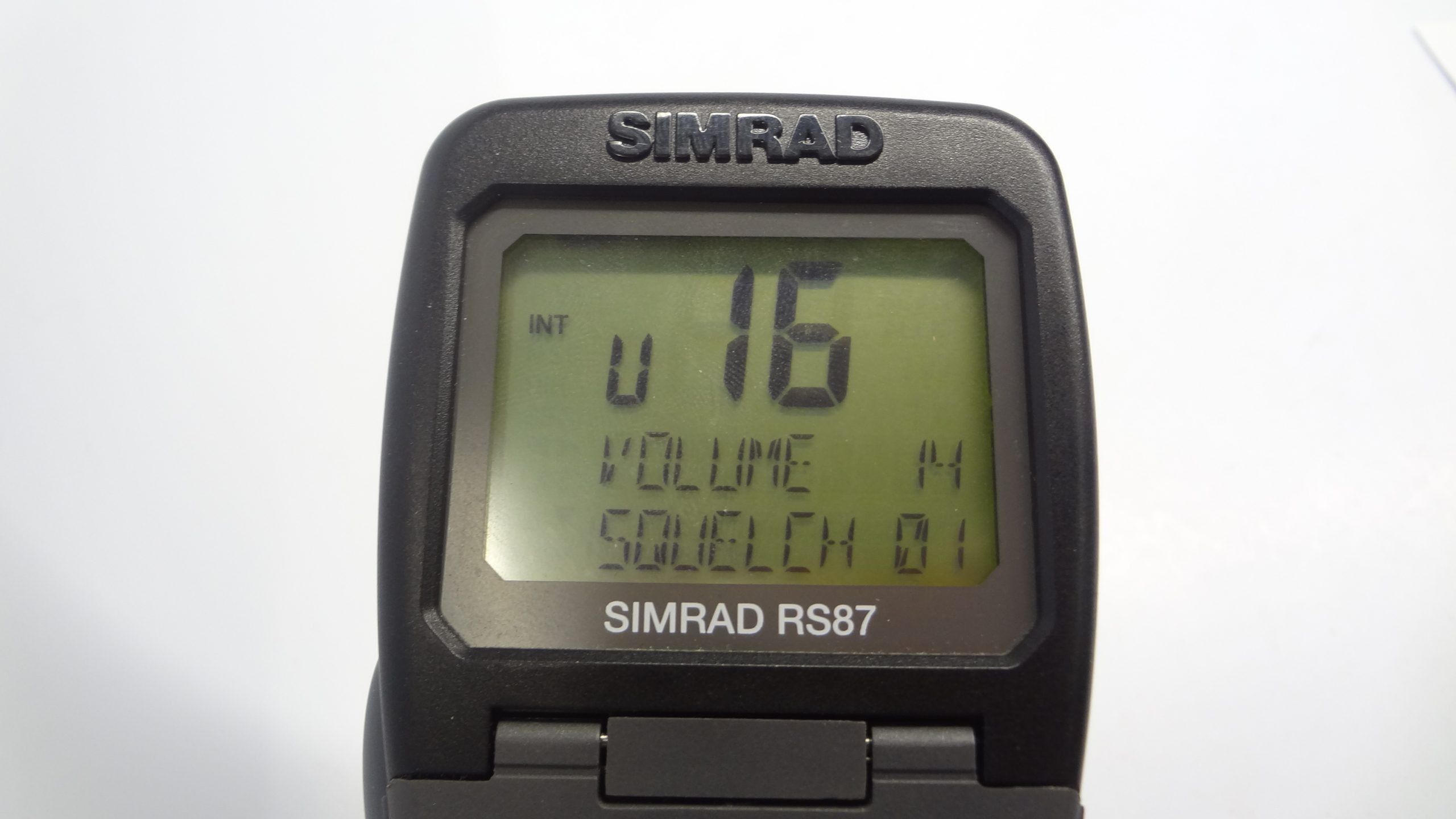 SIMRAD RS87 AHS87 Marine VHF Radio Handset Re-Built Cable Tested ...