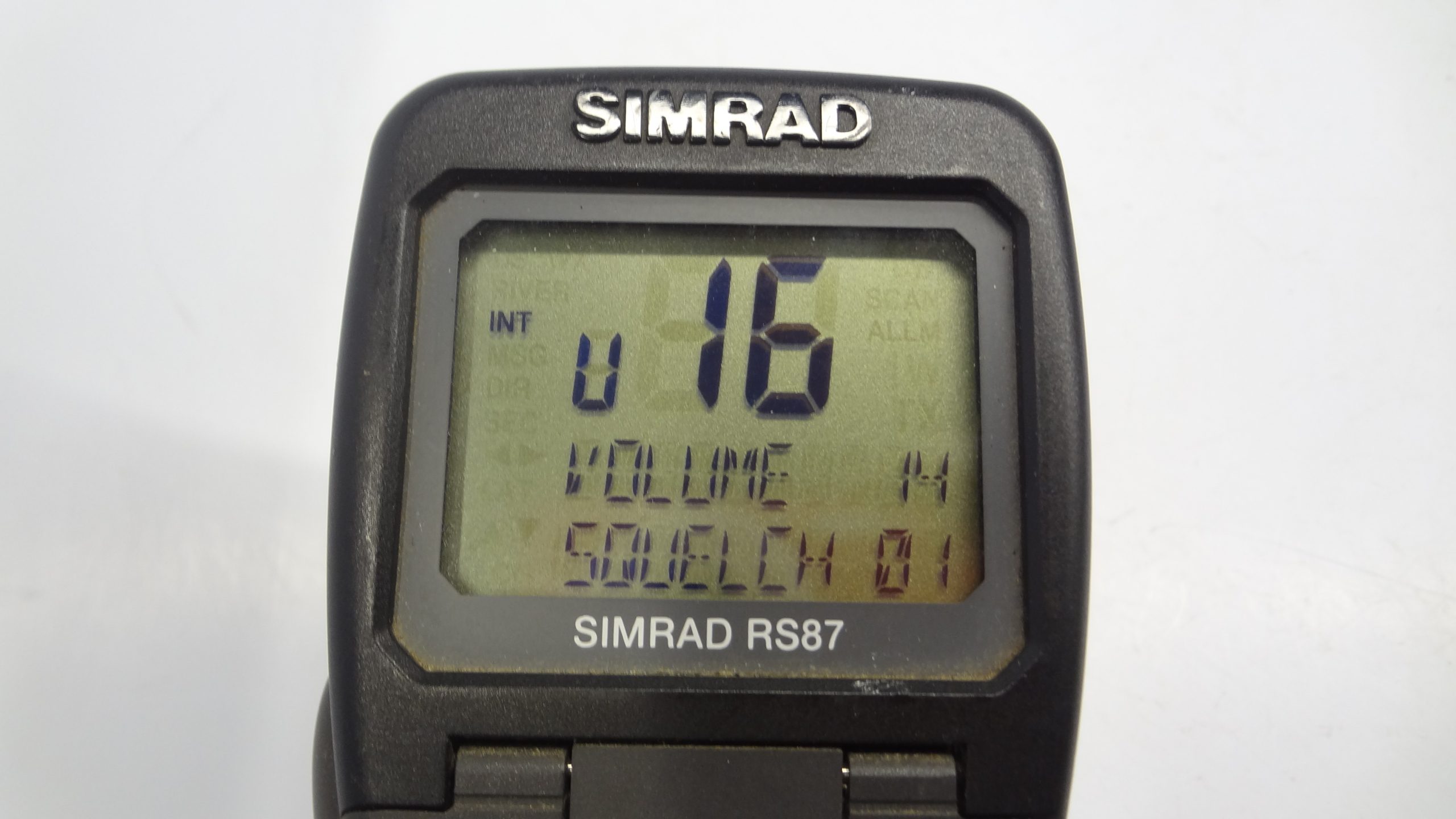 SIMRAD RS87 AHS87 Marine VHF Radio Handset Re-Built Cable Tested ...