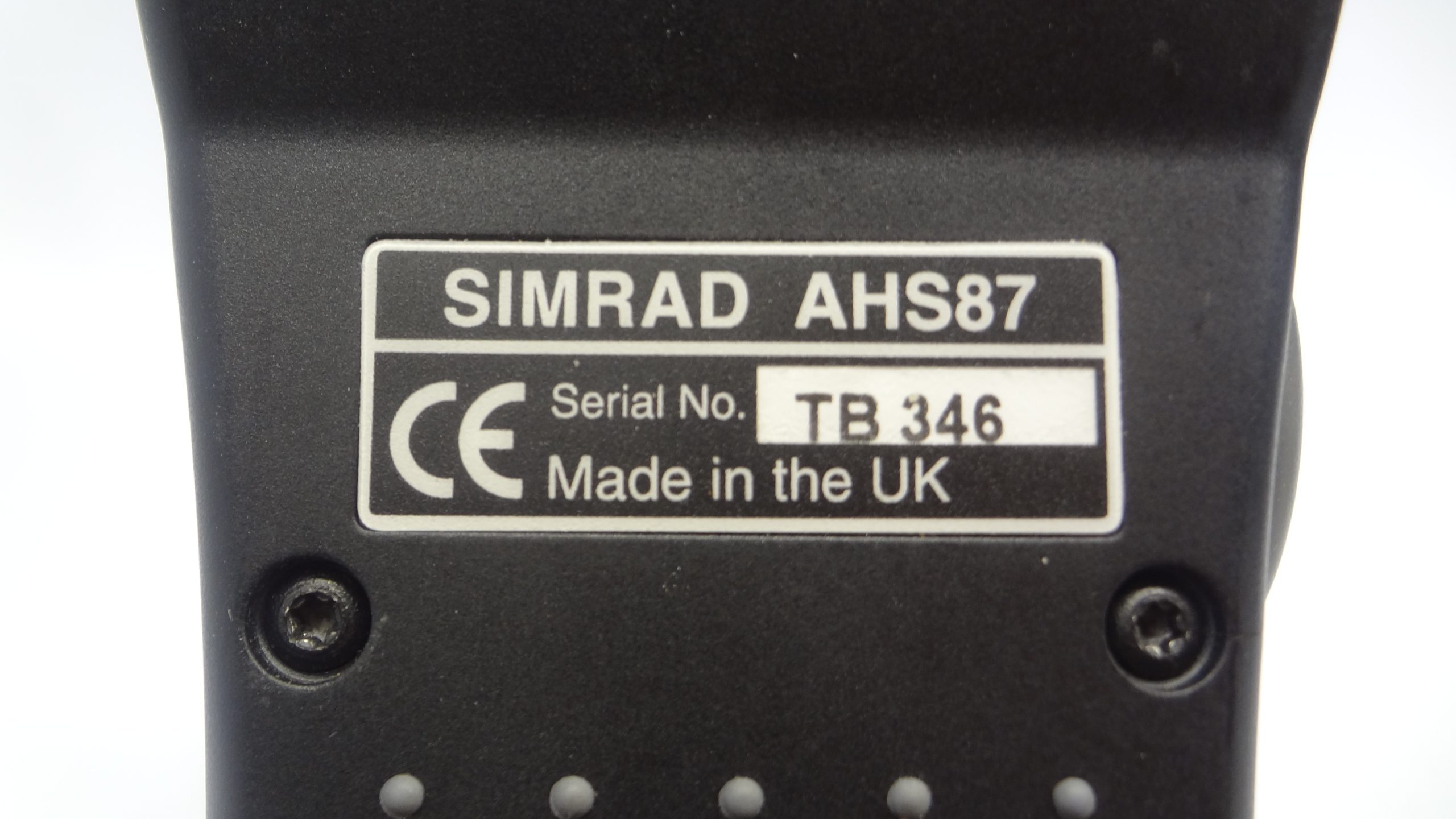 SIMRAD RS87 AHS87 Marine VHF Radio Handset Re-Built Cable Tested ...