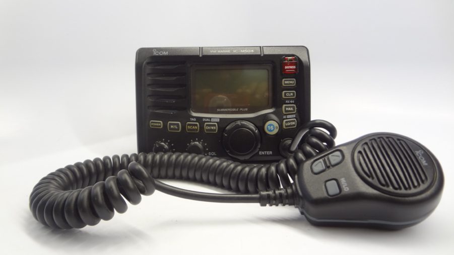Icom IC-M504 Submersible Marine Fixed Mount VHF Radio Transceiver Unit ...