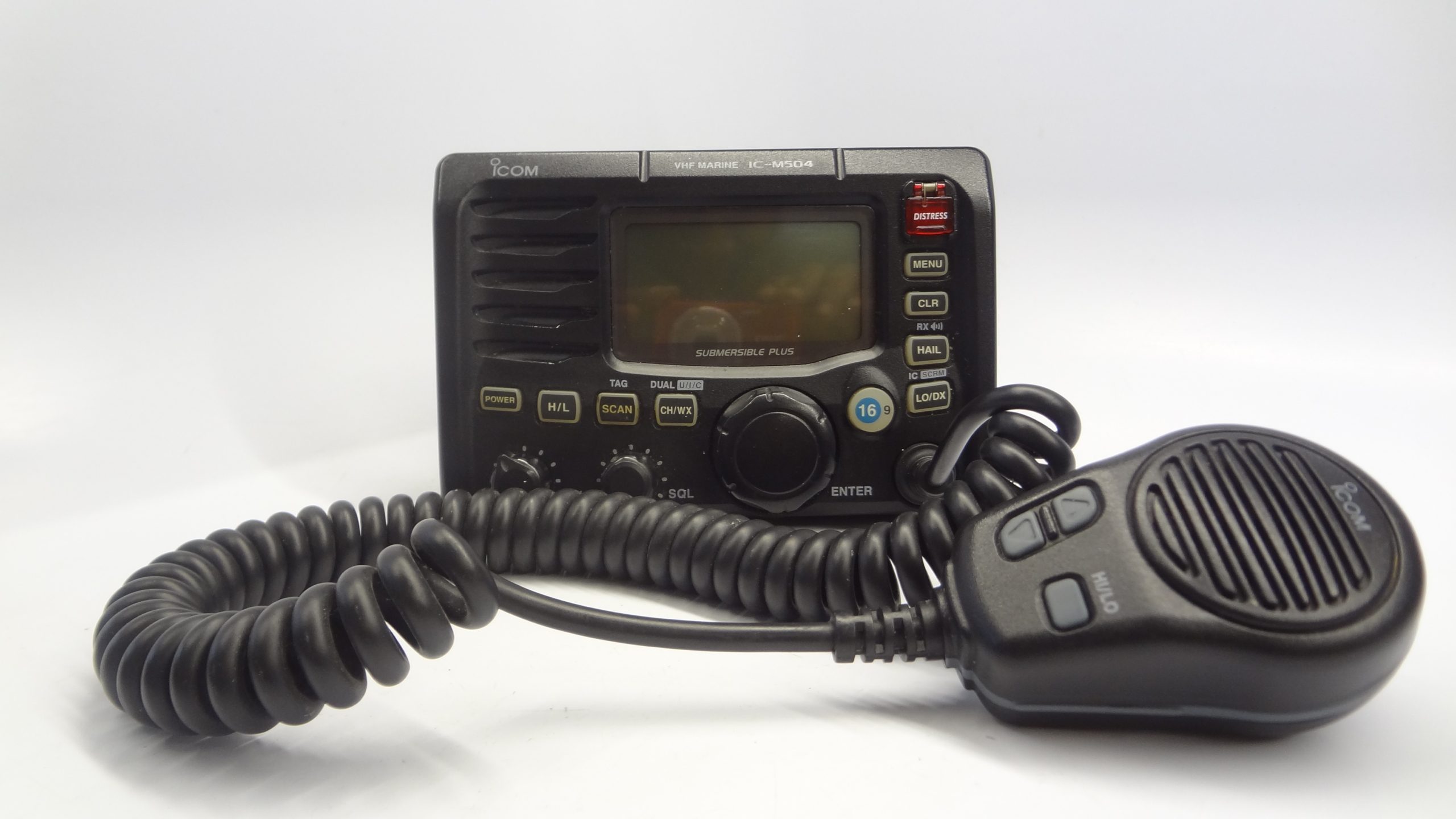 Icom IC-M504 Submersible Marine Fixed Mount VHF Radio Transceiver Unit ...