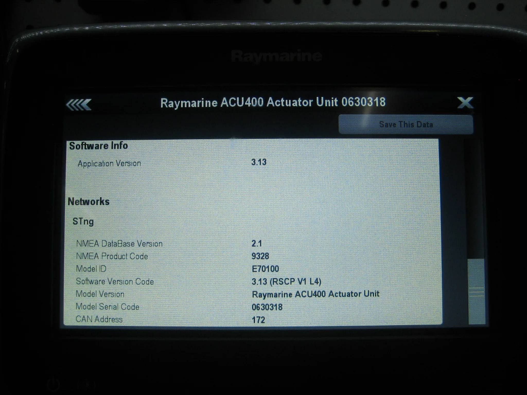 Raymarine Evolution Autopilot - ACU-400 - Actuator Control Unit/E70100 ...