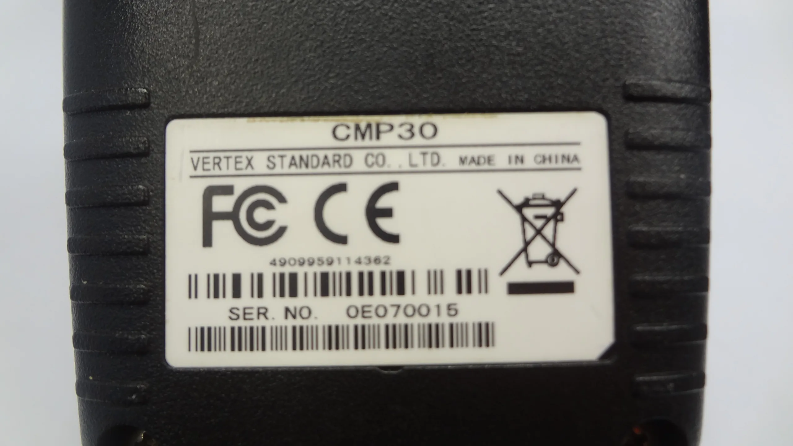 Standard Horizon CMP30 RAM 3 VHF Radio Microphone Mic - Black-Tested ...