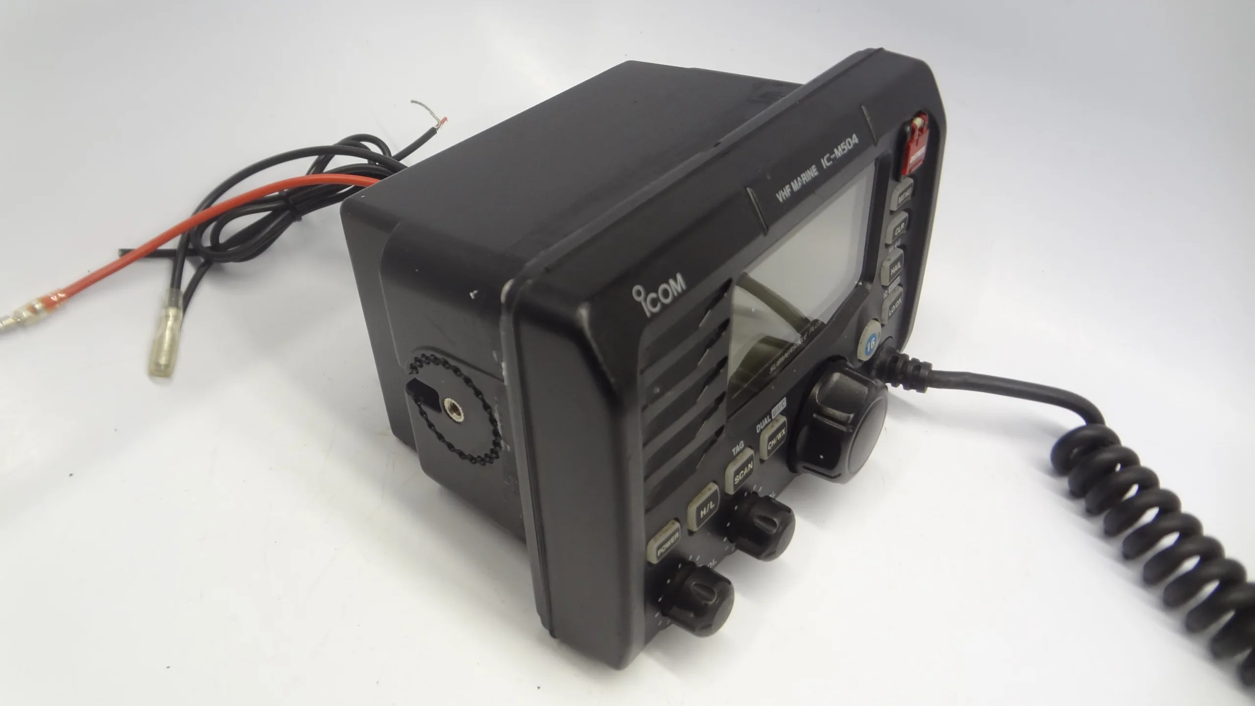 Icom IC-M504 Submersible Marine Fixed Mount VHF Radio Transceiver Unit ...