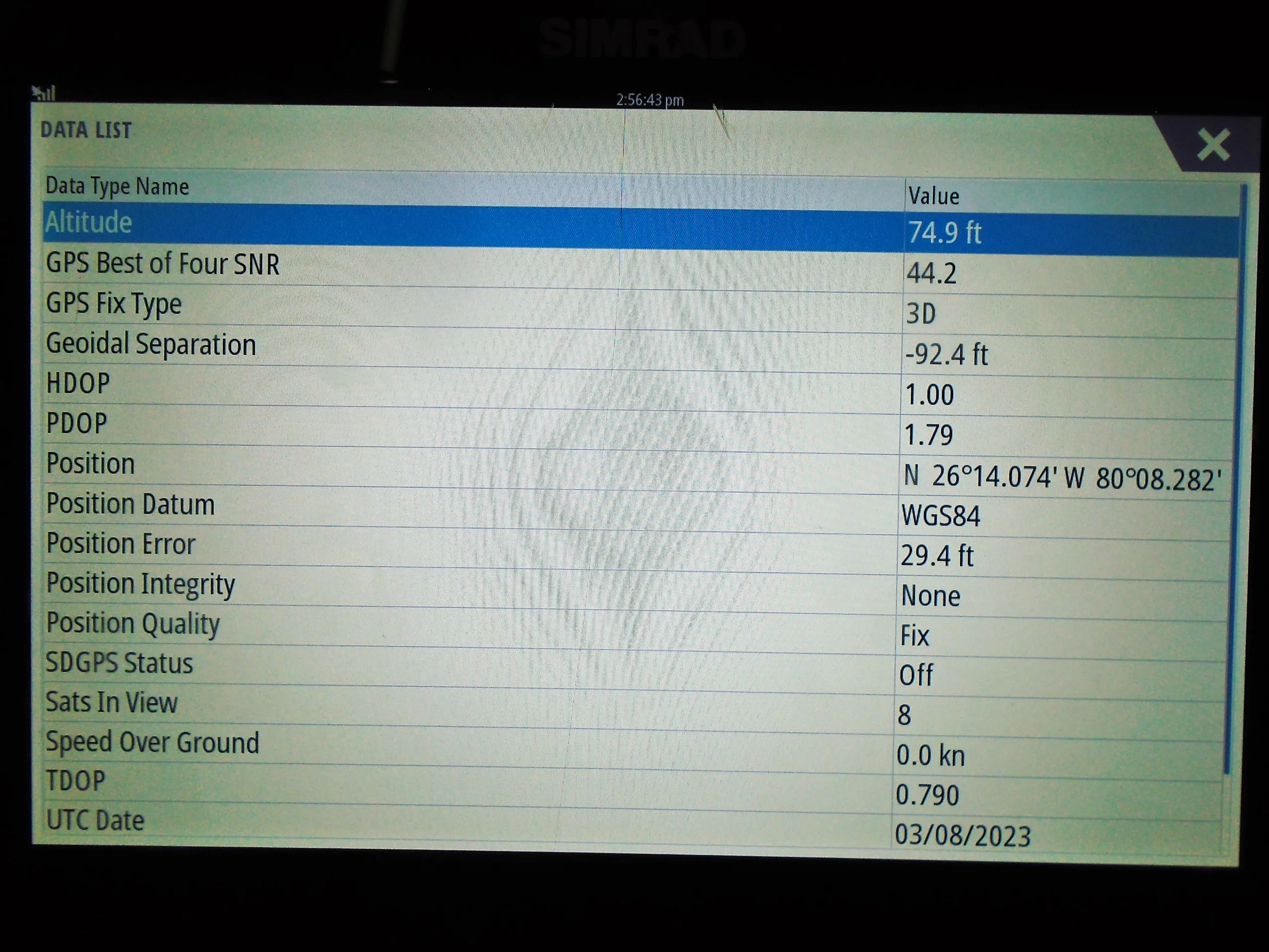 Simrad GS-15 GPS Antenna - NMEA2K 32 Foot Drop Cable - Tested Working ...