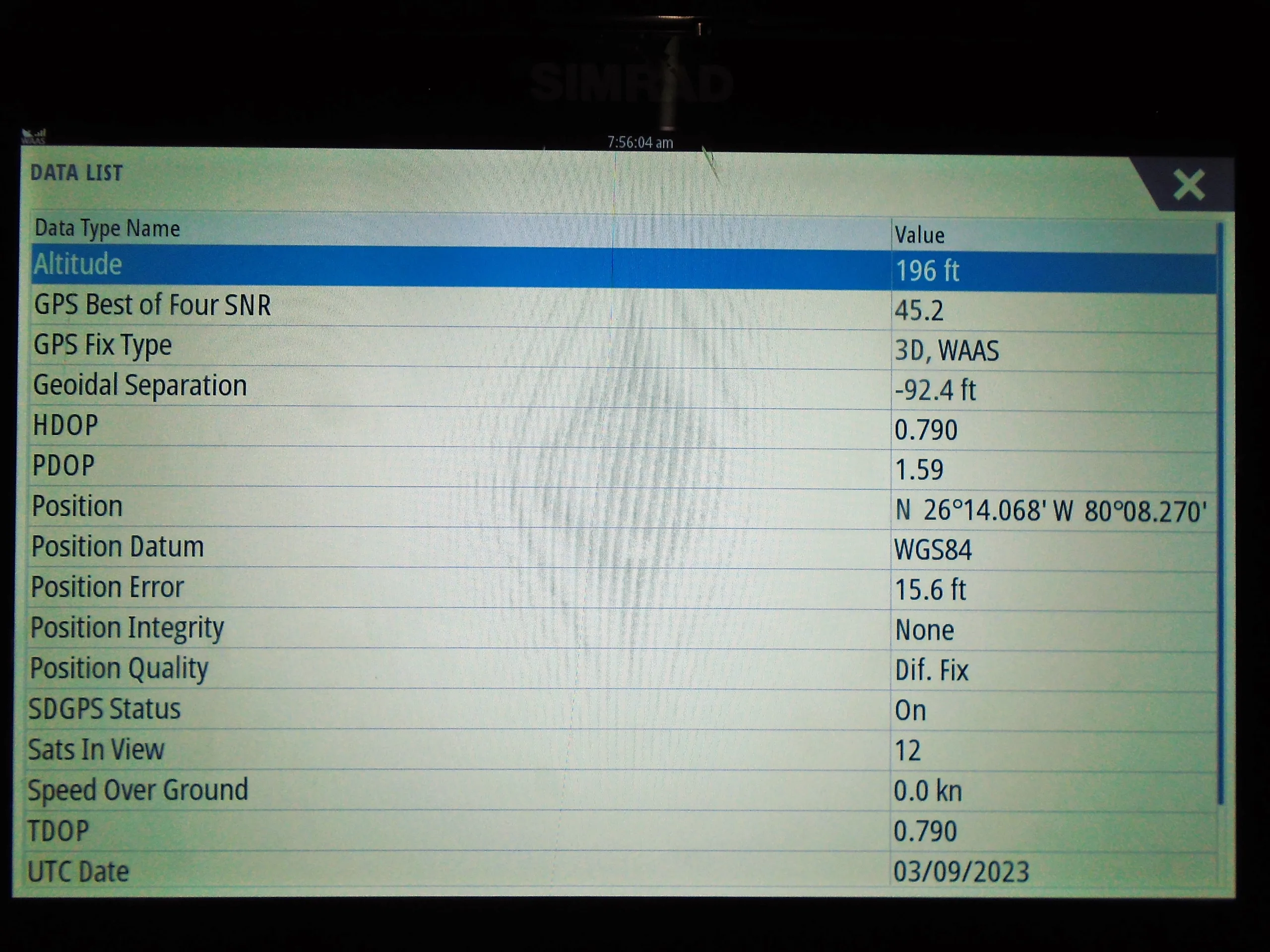 Simrad GS-15 GPS Antenna - NMEA2K 20 Foot Drop Cable - Tested Working ...