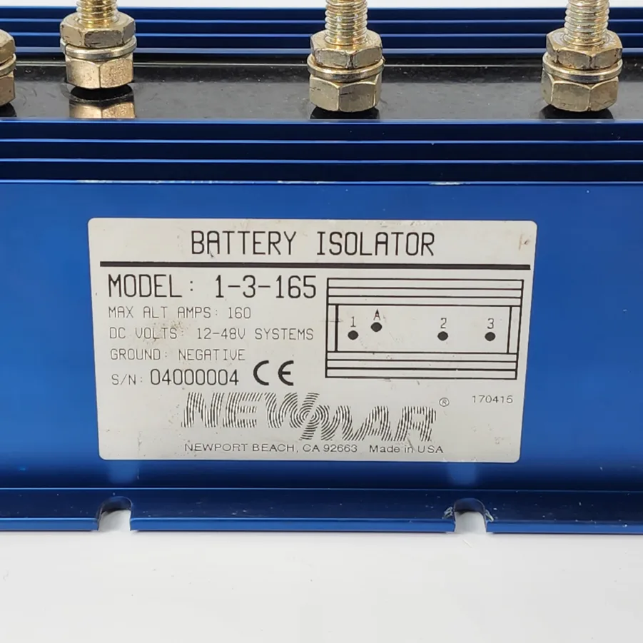 Newmar 1-3-165 Battery Isolator - Max Alt Amp 160 - DC Volts 12-48 Systems - Max Marine Electronics