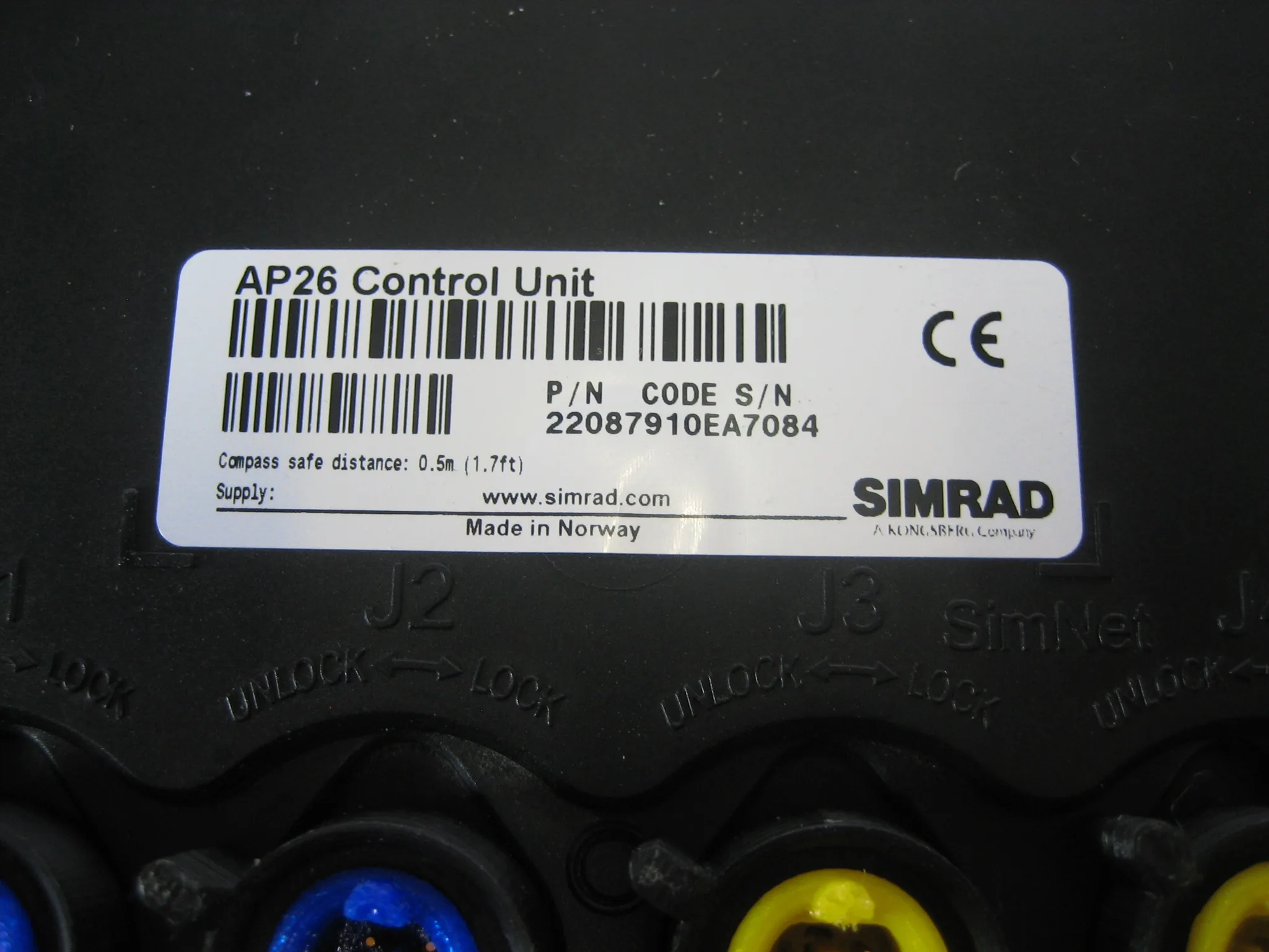 Simrad/AP26-Autopilot Control Head-22087910/Great Cond./90-DAY WARR ...