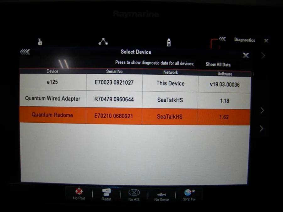 Raymarine Quantum Wireless Chirp Radome Q24C -E70210- Tested- 90 Day ...