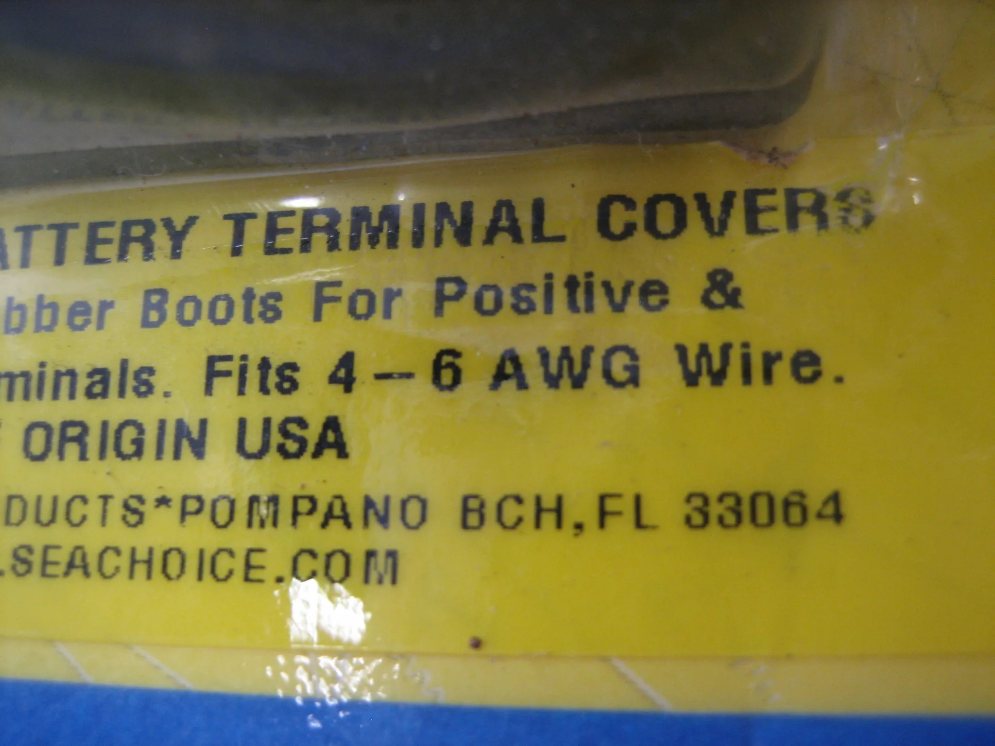 Seachoice 13641 Battery Terminal Rubber Boots for 4-6AWG - Black - *NEW ...