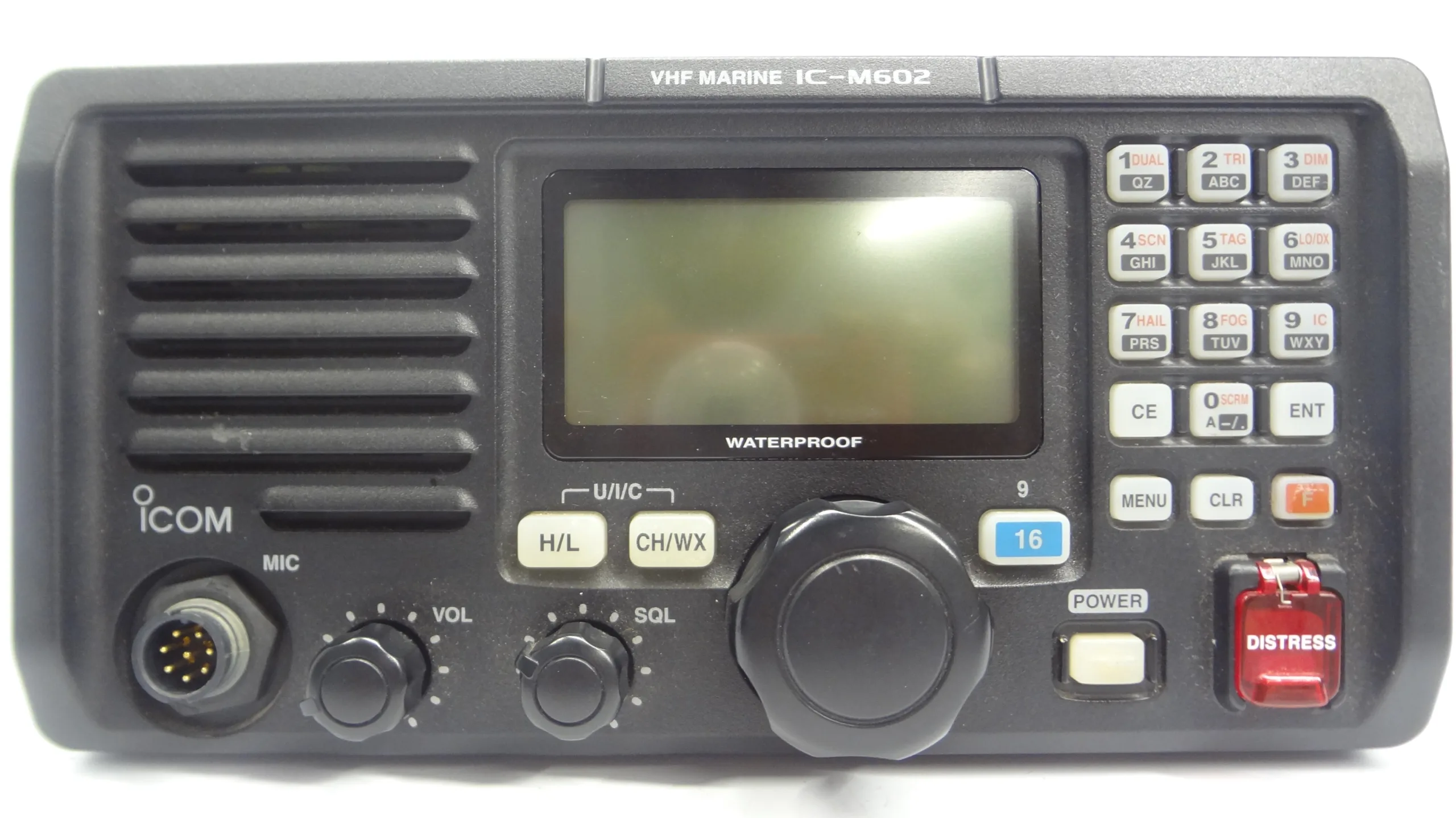 Icom IC-M602 Submersible Marine VHF Radio Transceiver Unit No Hand Mic ...