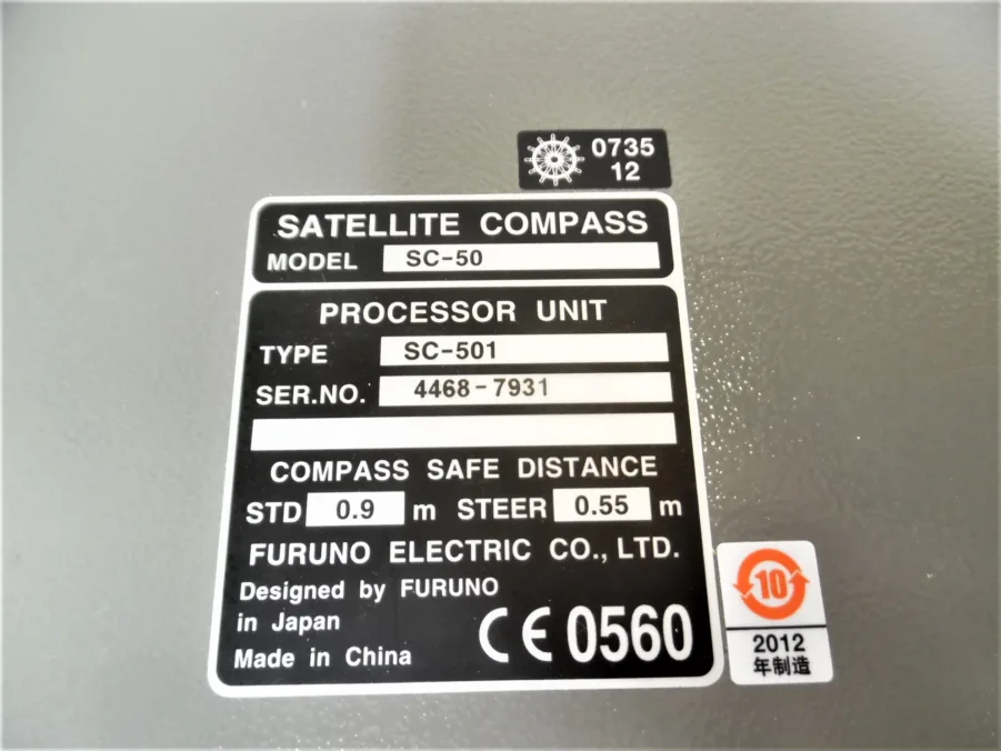 Furuno SC-50 Sat Satellite Compass System - COMPLETE WORKING SC501 SC502 SC303 - Max Marine ...
