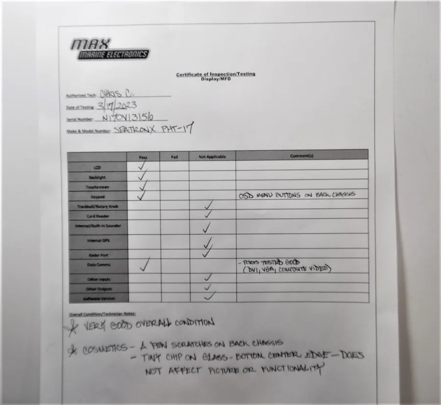 Seatronx PHT-17 17" Pilothouse Touchscreen Monitor *Tested* - Max ...