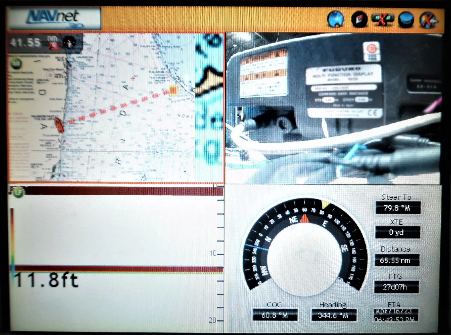 Furuno - NavNet 3D - MFD8 - 8" Display - Great Condition - Tested ...