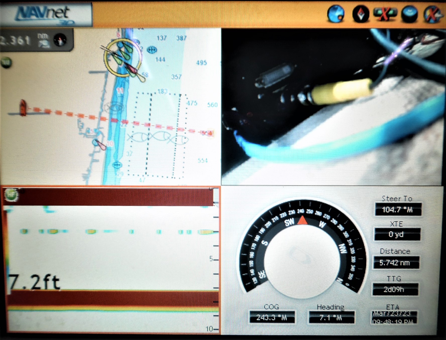 Furuno - NavNet 3D - MFD8 - 8" Display - OK Condition - Tested/Updated ...