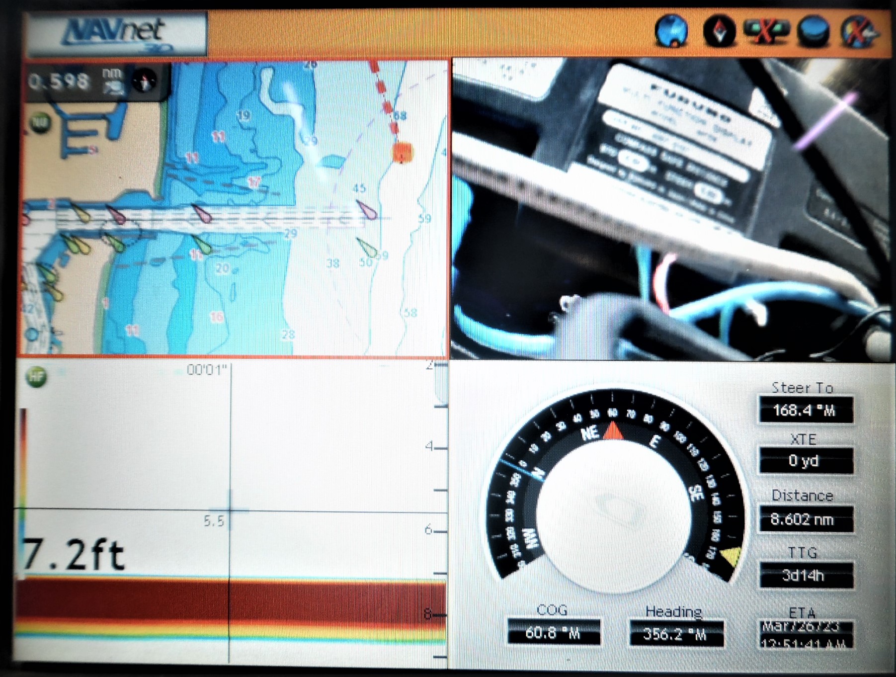 Furuno - NavNet 3D - MFD8 - 8" Display - Good Condition - Tested ...