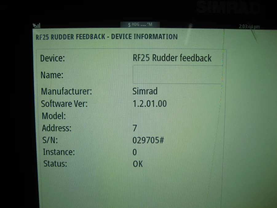 Simrad-RF25N-Rudder Feedback Unit- W/ NMEA2000 End - Max Marine Electronics
