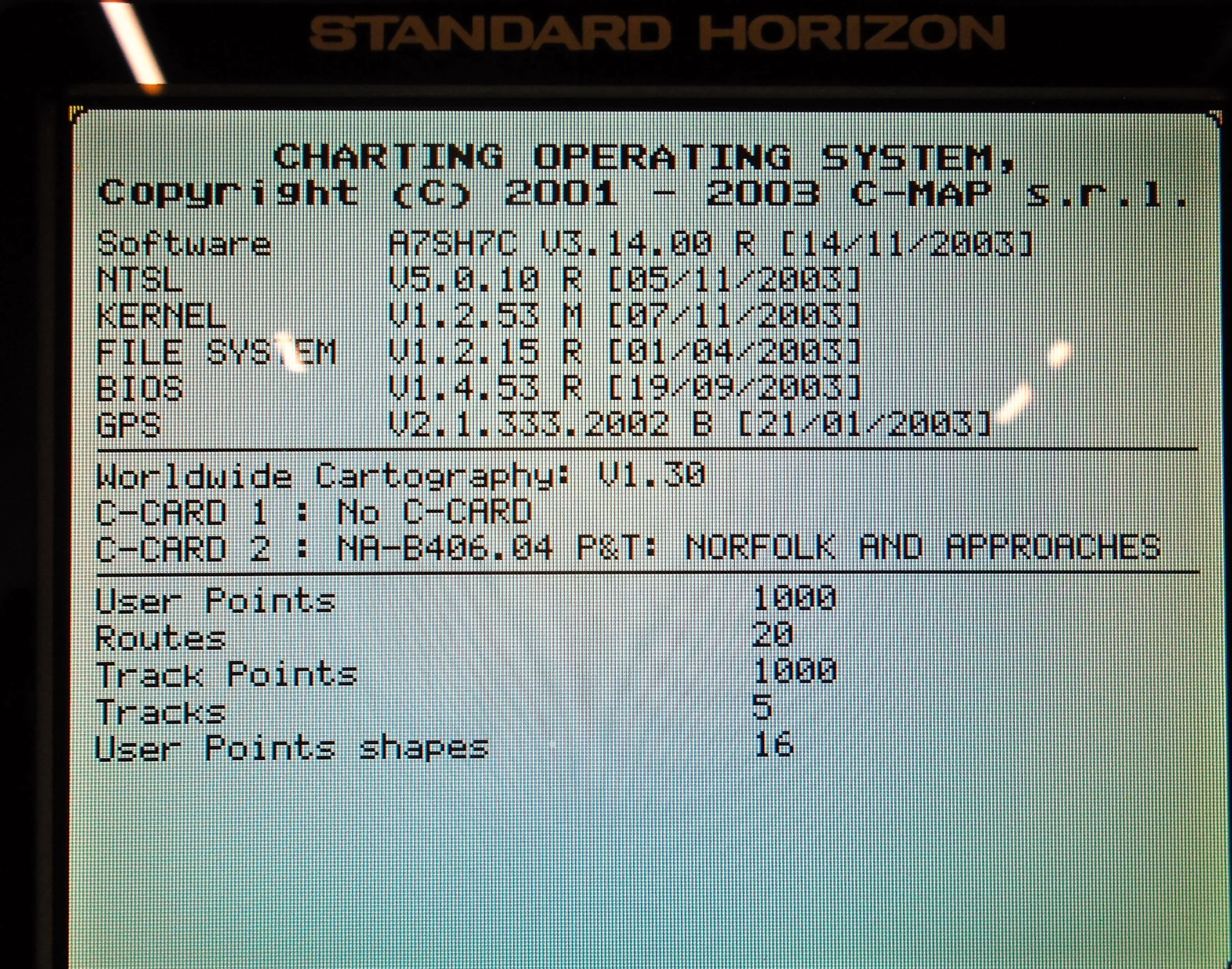 Standard Horizon GPS Chart CP170 C Display & Bracket/Power Cable - (NEW ...