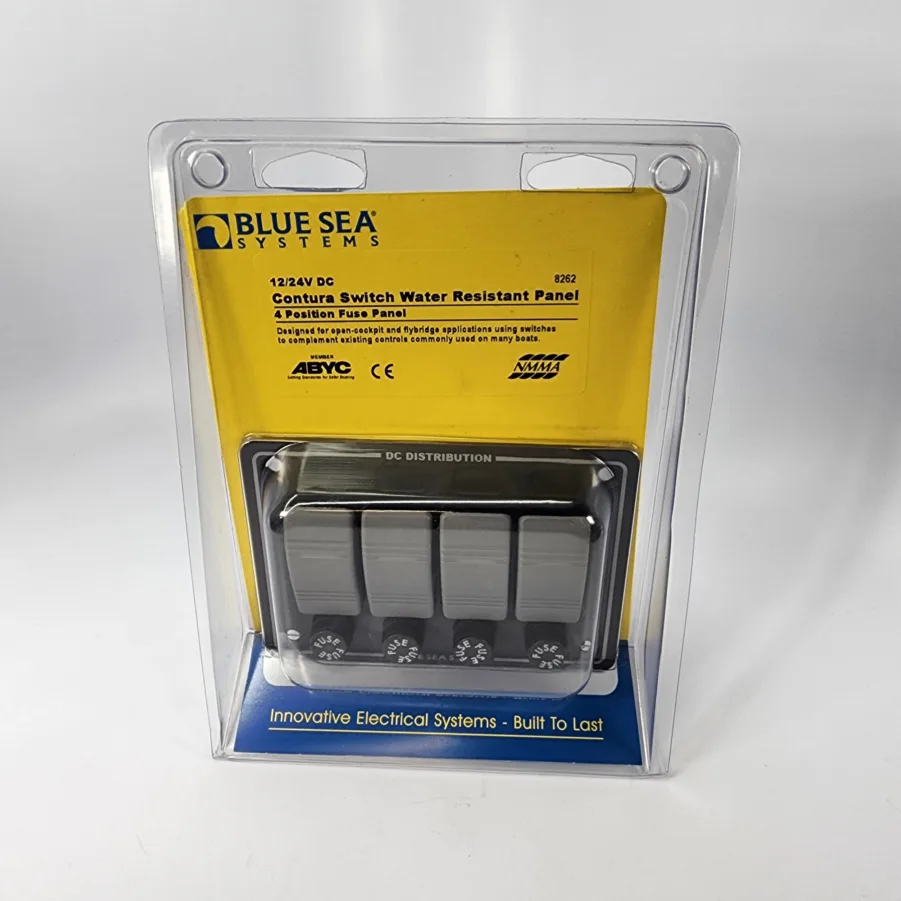 Blue Sea Systems 8262 Contura Water Resistant 4-Position 12VDC Panel ...