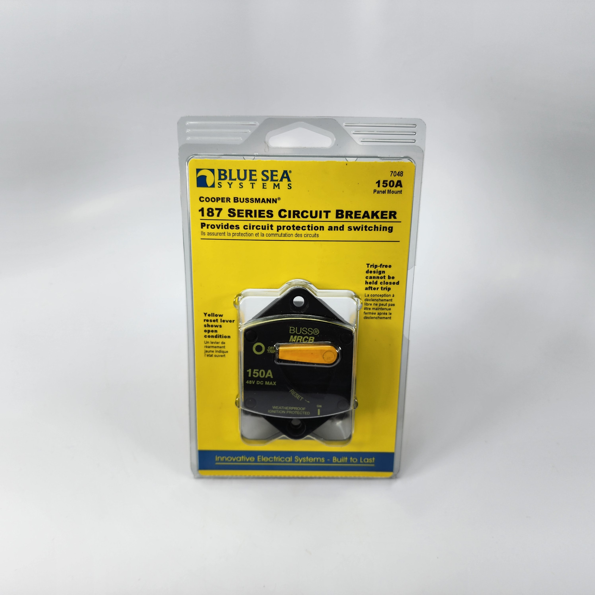 Blue Sea Systems 7048 Bussmann 187 Series Circuit Breaker - Panel Mount ...