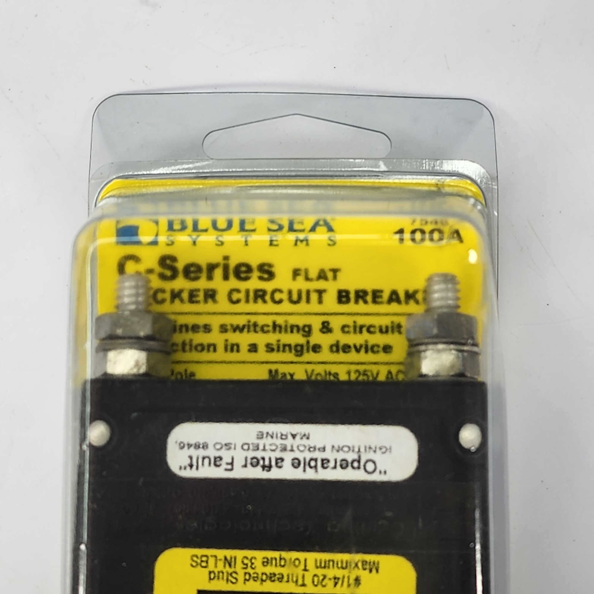 Blue Sea Systems 7549 C-Series Flat Rocker Circuit Breaker - Single ...