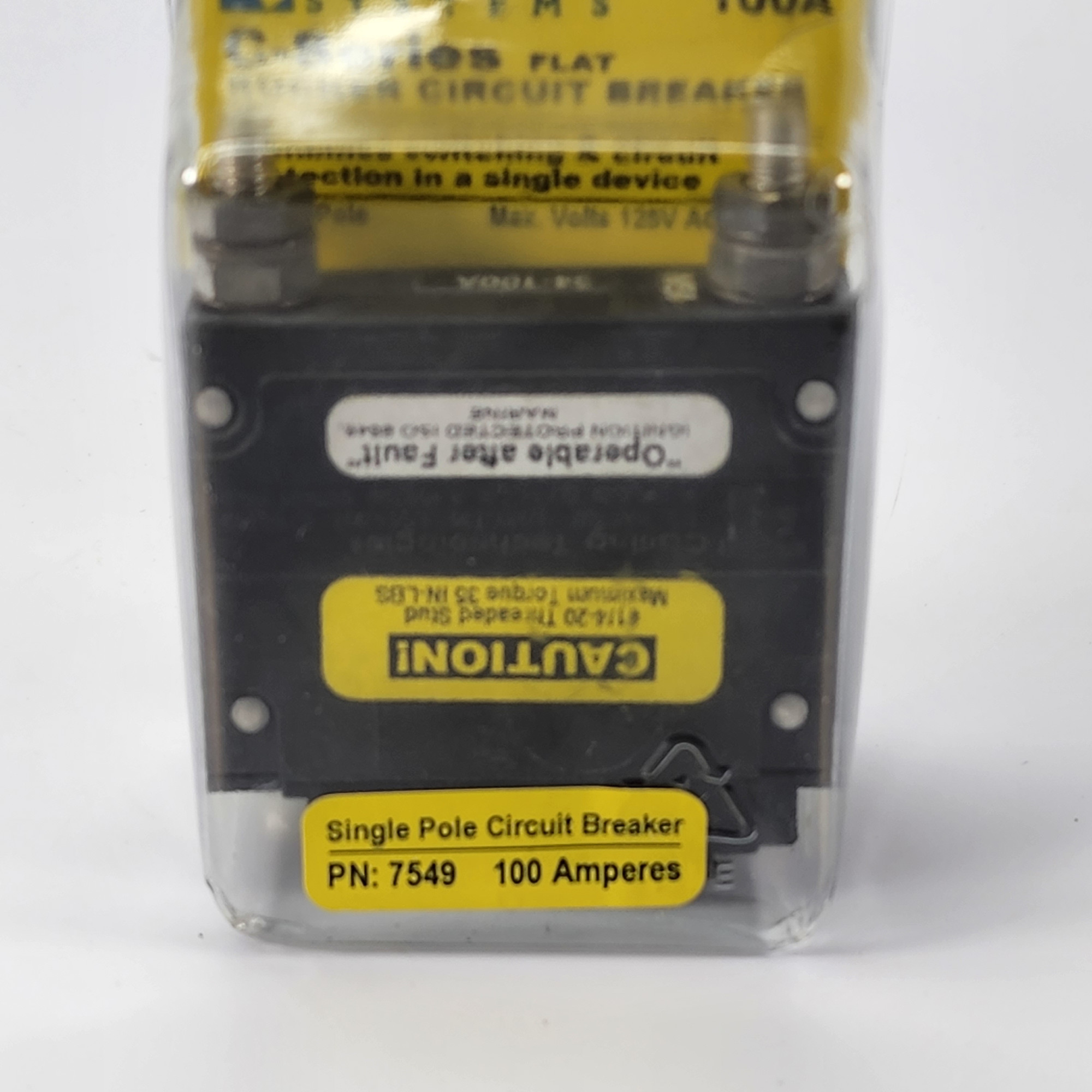 Blue Sea Systems 7549 C-Series Flat Rocker Circuit Breaker - Single ...