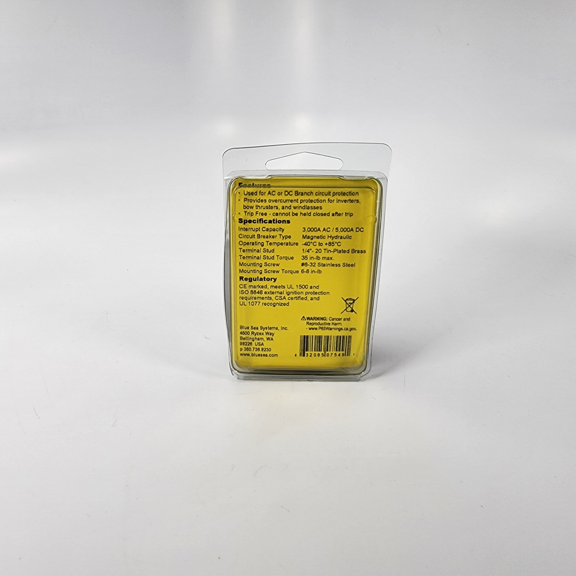 Blue Sea Systems 7549 C-Series Flat Rocker Circuit Breaker - Single ...