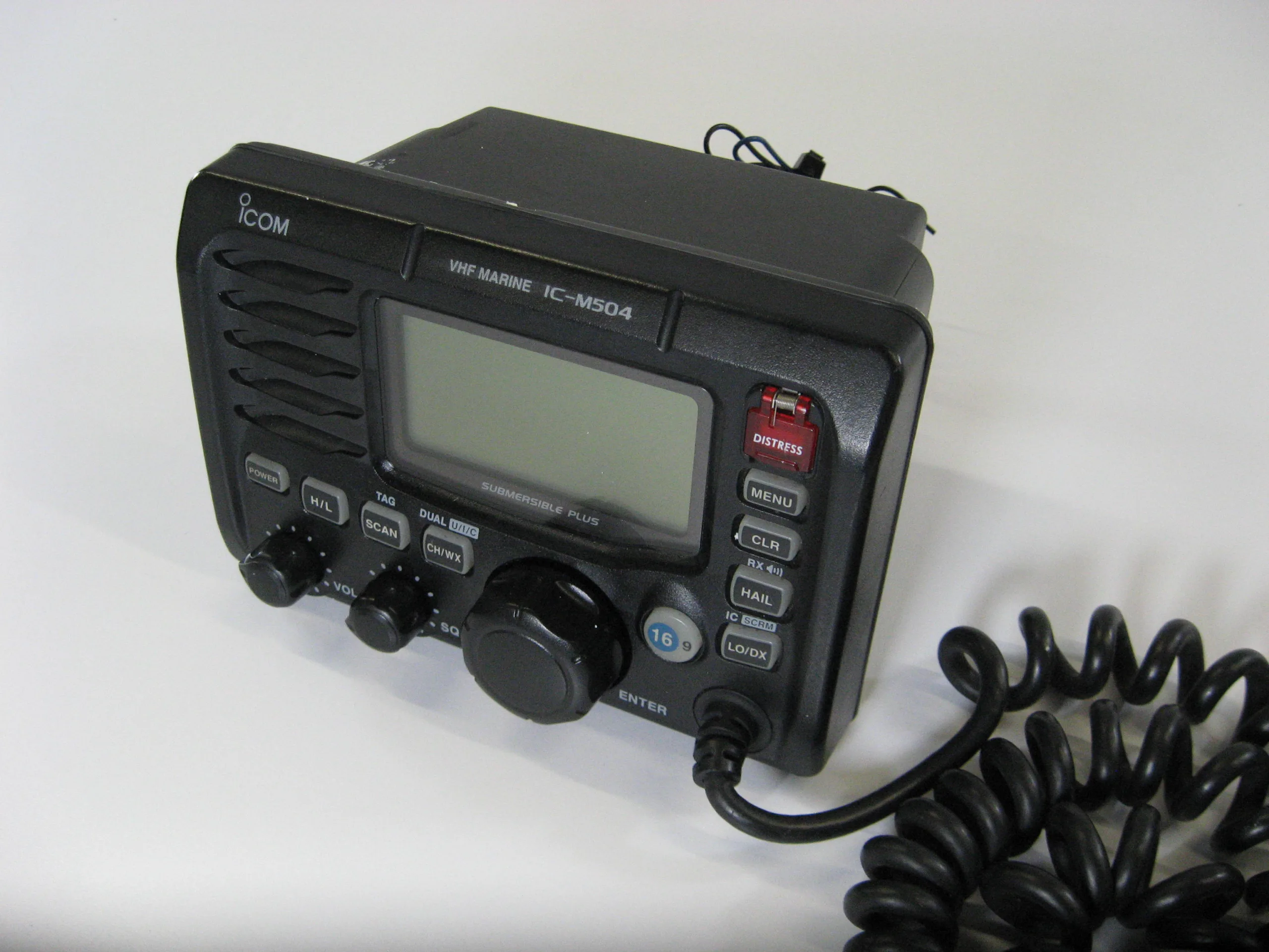Icom IC-M504 Submersible Marine Fixed Mount VHF Radio Transceiver Unit ...