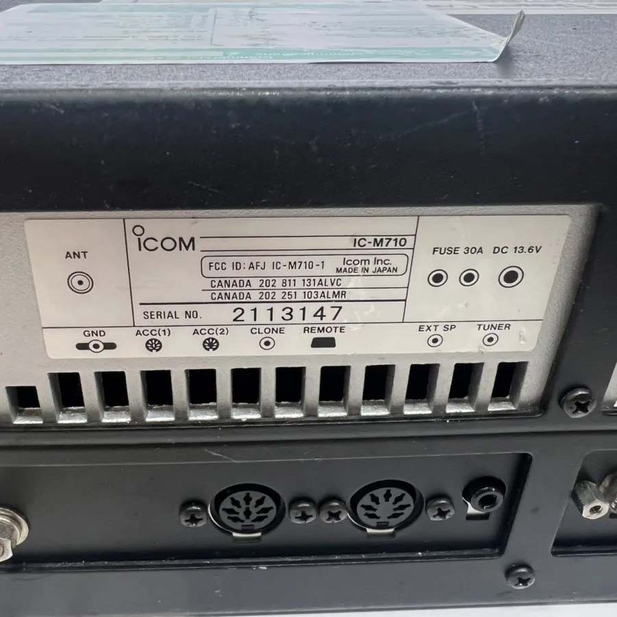 ICOM IC-M710 Single Side Band Radios w/ AT-130 Tuner HM-180 - Parts Lot - Max Marine Electronics