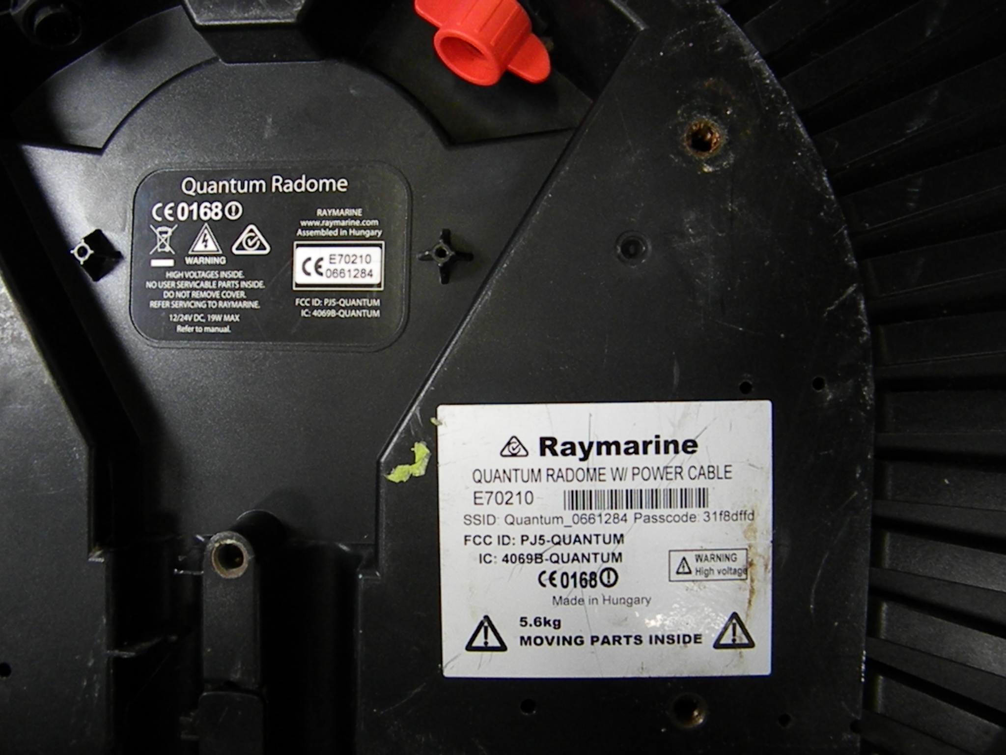Raymarine Q24C Quantum Radome 18″ Radar – AS-IS PARTS & REPAIR ONLY- NO ...