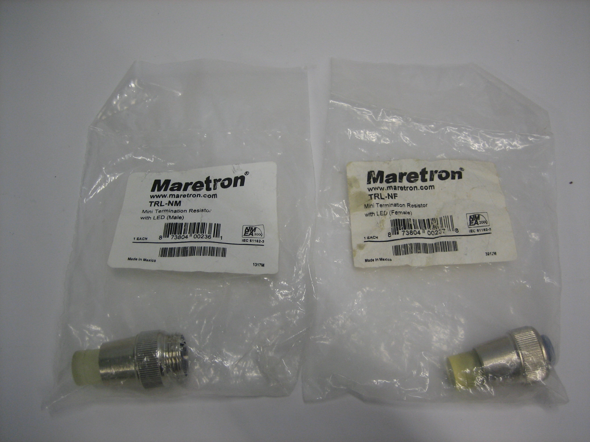Maretron Mini Termination Resistor Set Male and Female - TRL-NF TRL-NM ...