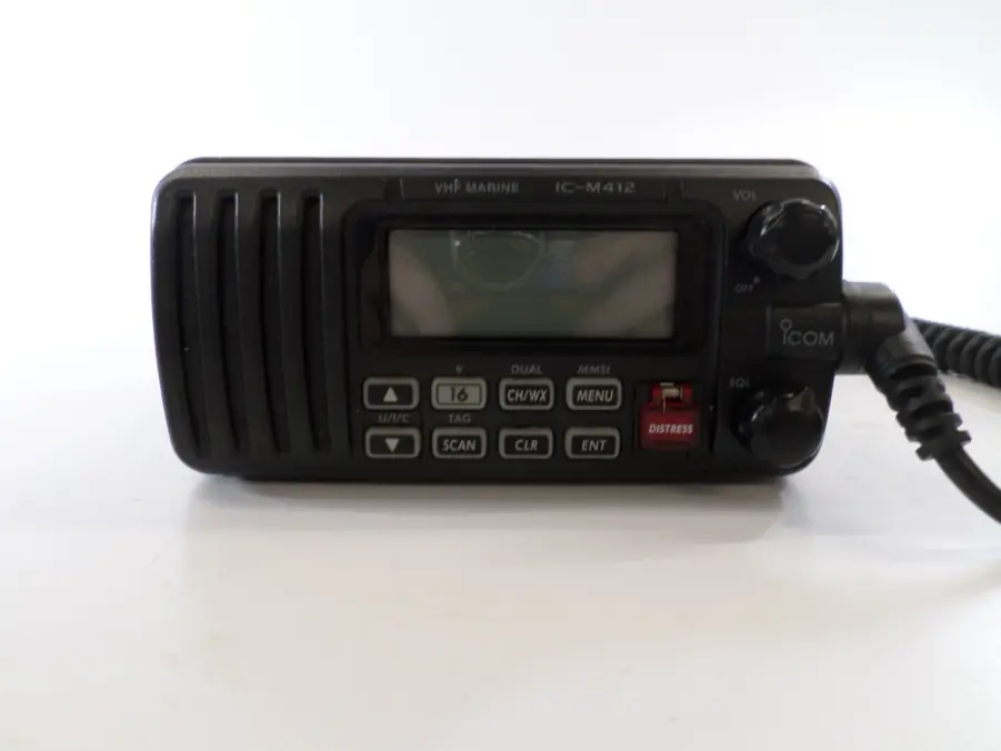 Icom IC-M412 Submersible VHF Marine Radio Transceiver Unit w/ HM-164B ...